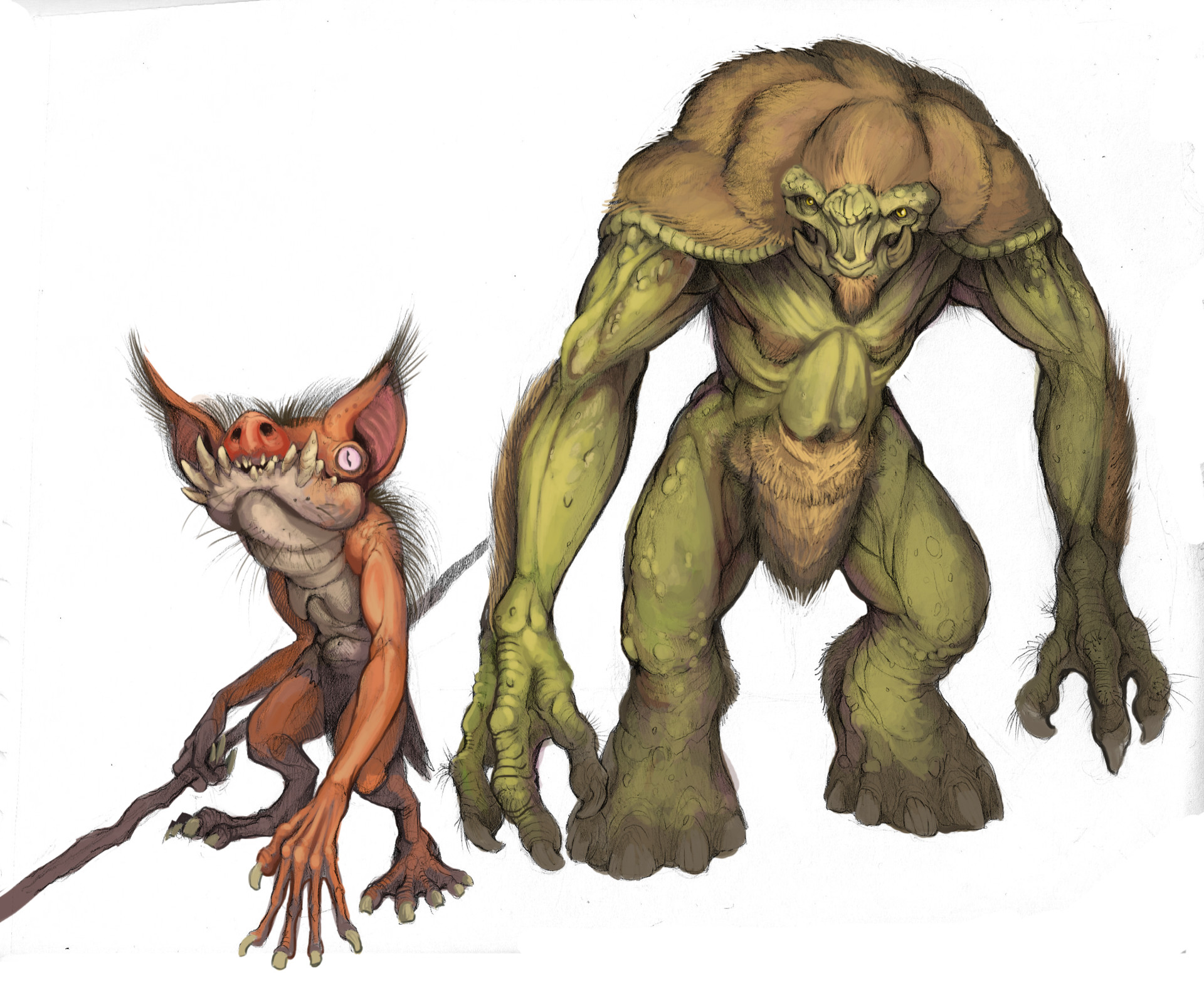 ArtStation - Troll and goblin buddies, Marcel Budde