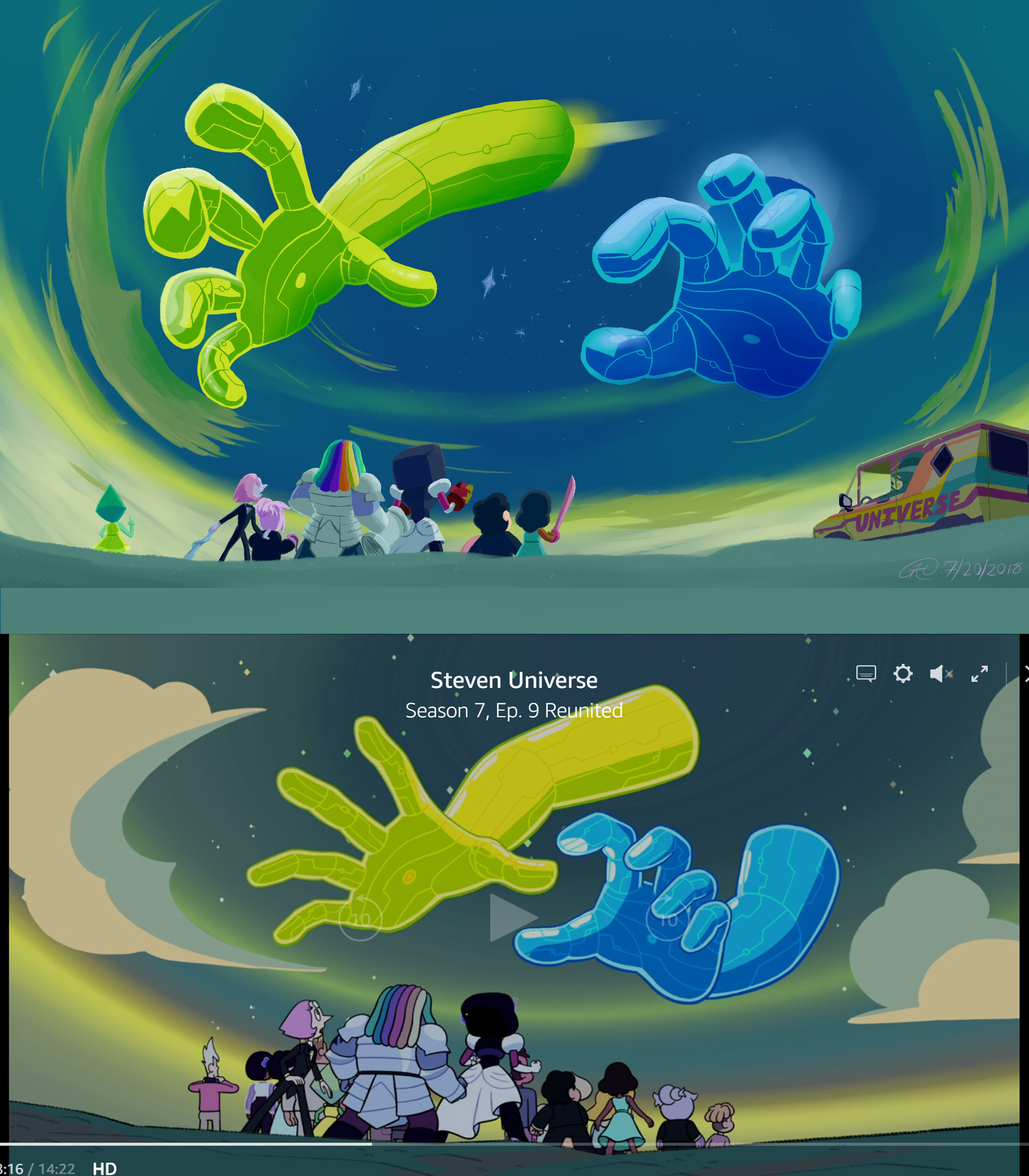 ArtStation - Diamond Invasion scene from Cartoon Networks "Steven ...