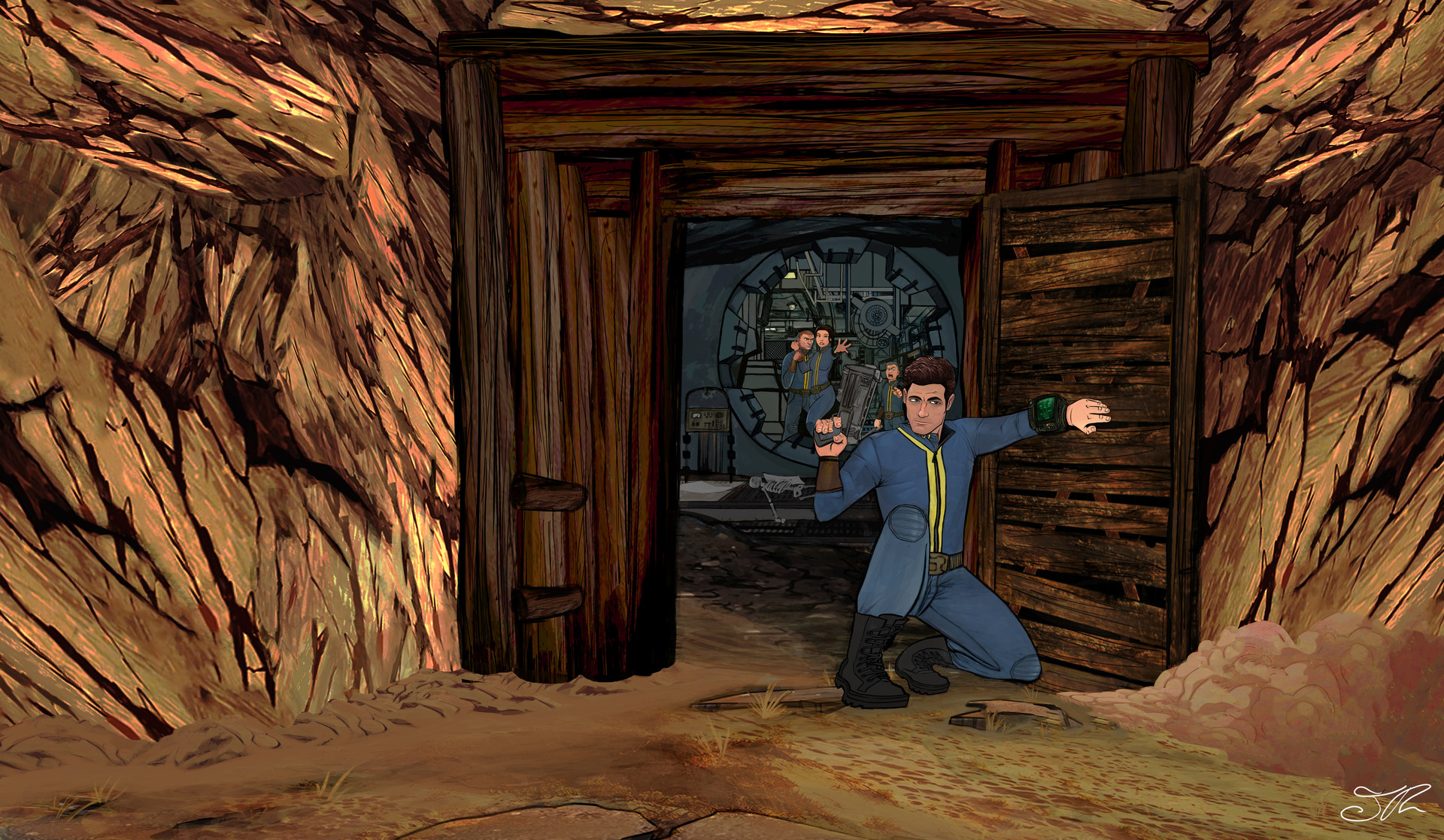 Jack Roche - Recolored my fallout Piece from a few weeks back to show ...