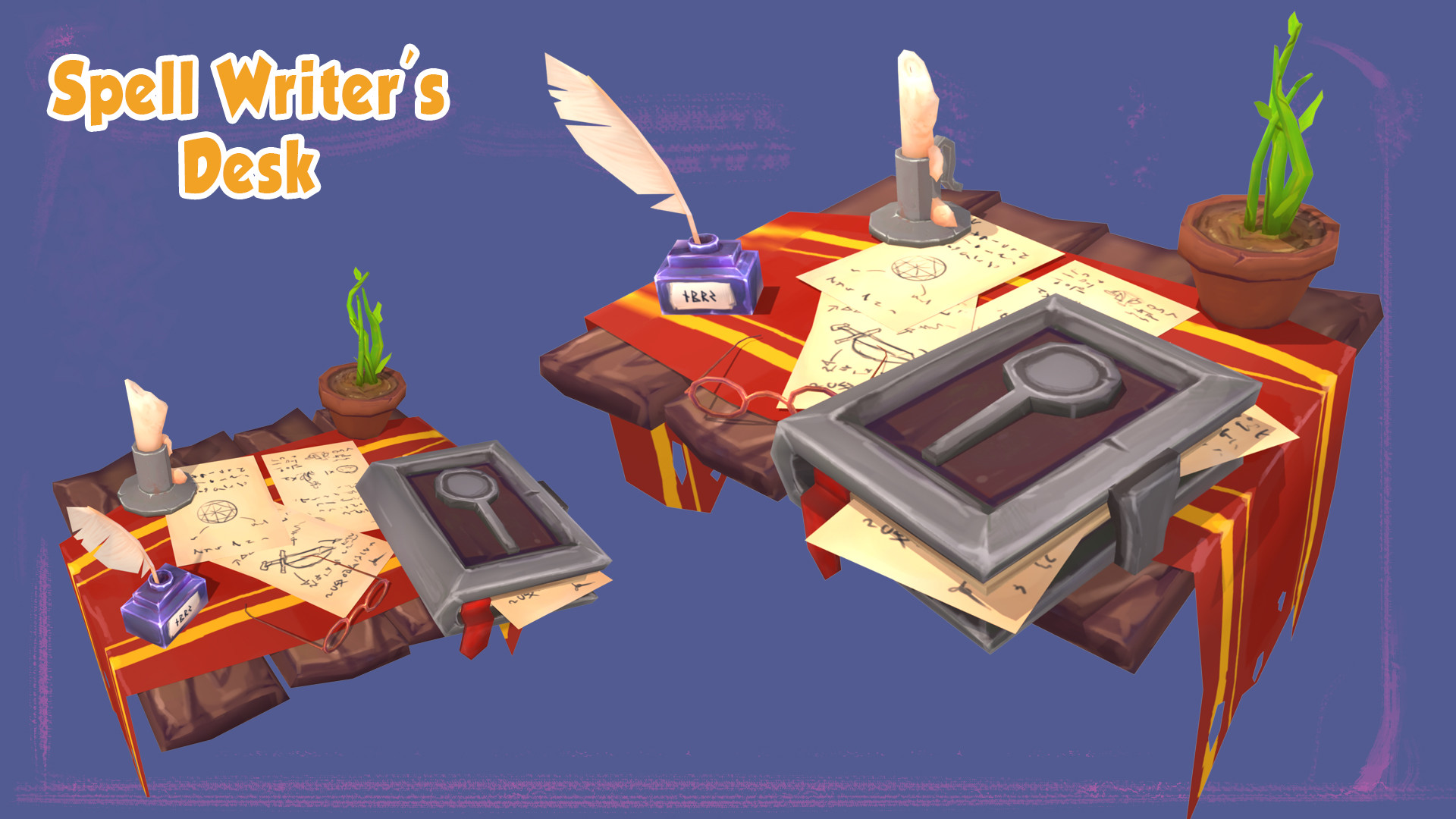 ArtStation - Spell Writer's Desk
