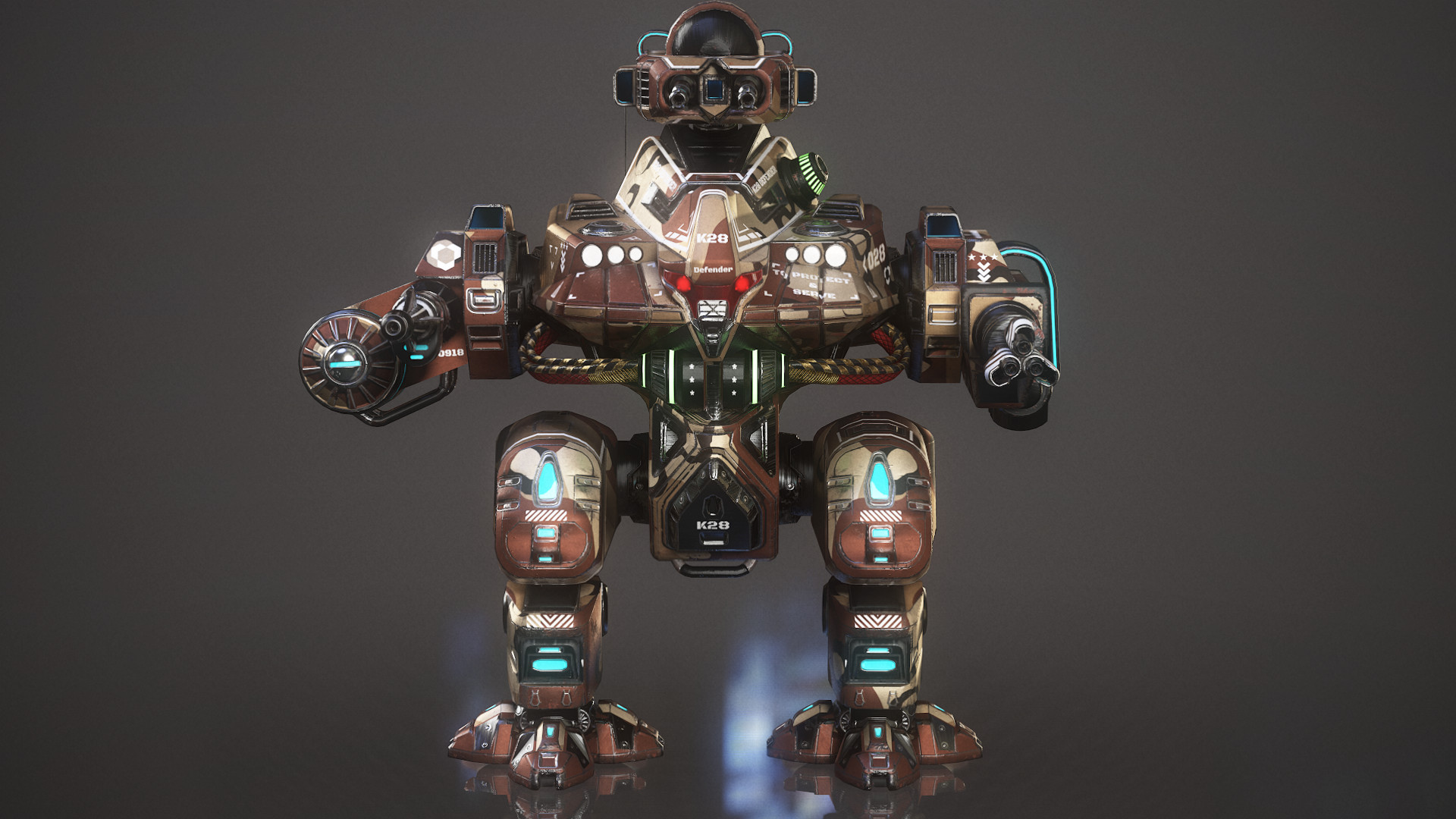 Vadym Vorobyov - Mid poly Mech - Defender