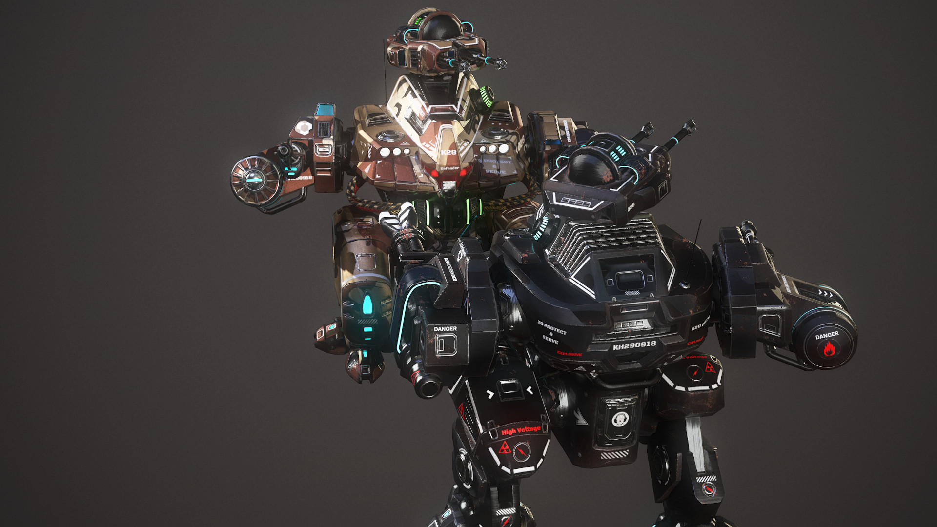 Vadym Vorobyov - Mid poly Mech - Defender