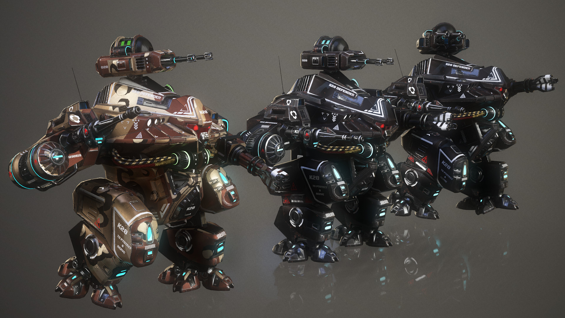 Vadym Vorobyov - Mid poly Mech - Defender