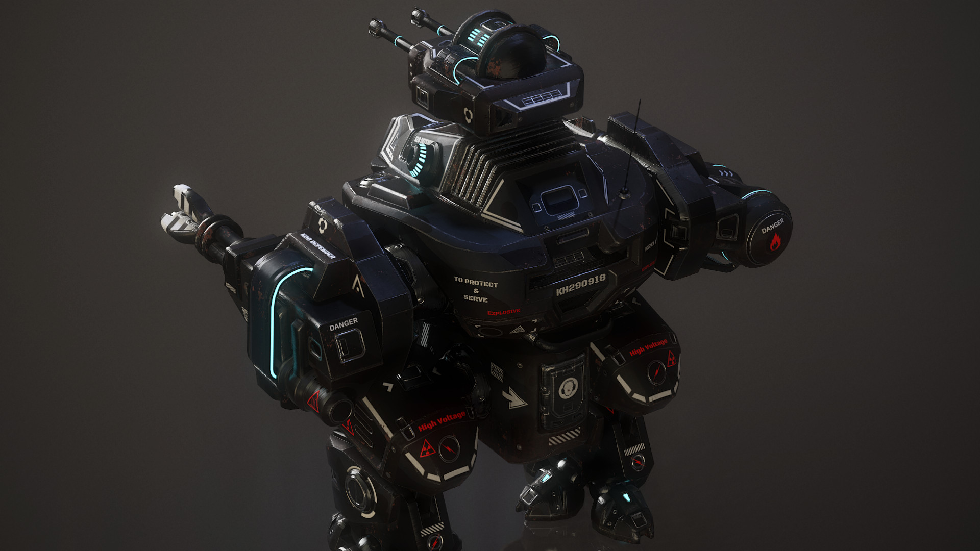 Vadym Vorobyov - Mid poly Mech - Defender