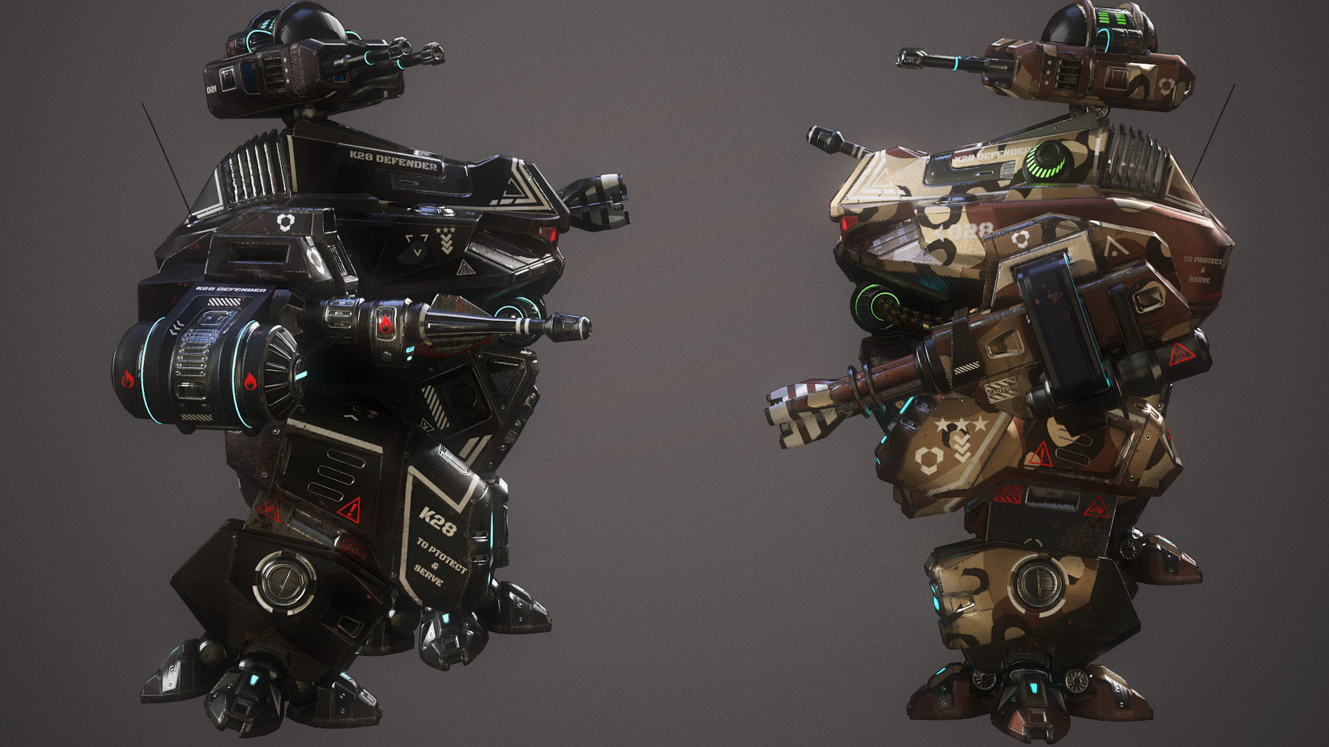 Vadym Vorobyov - Mid poly Mech - Defender