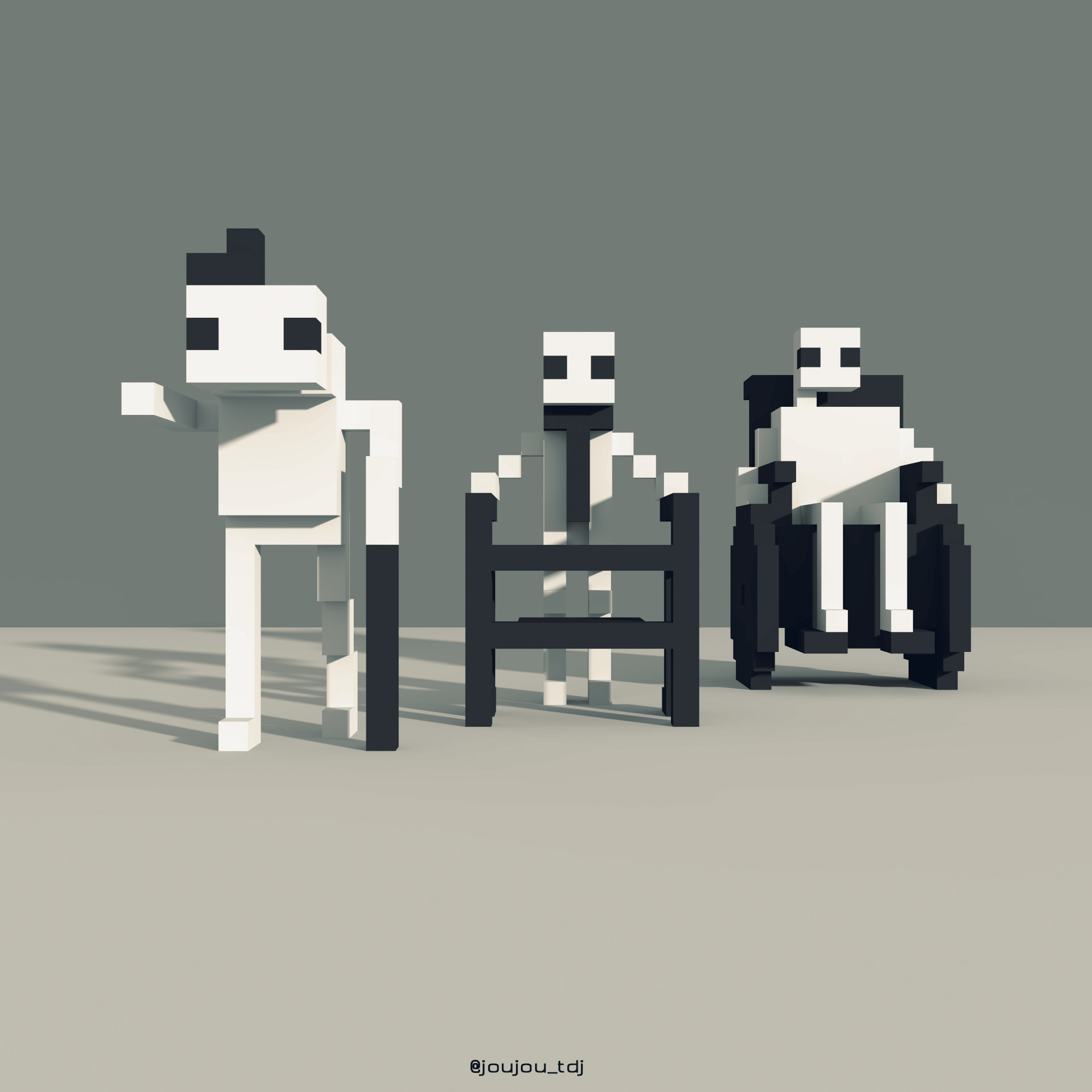 ArtStation - Voxeltober 15 : Weak