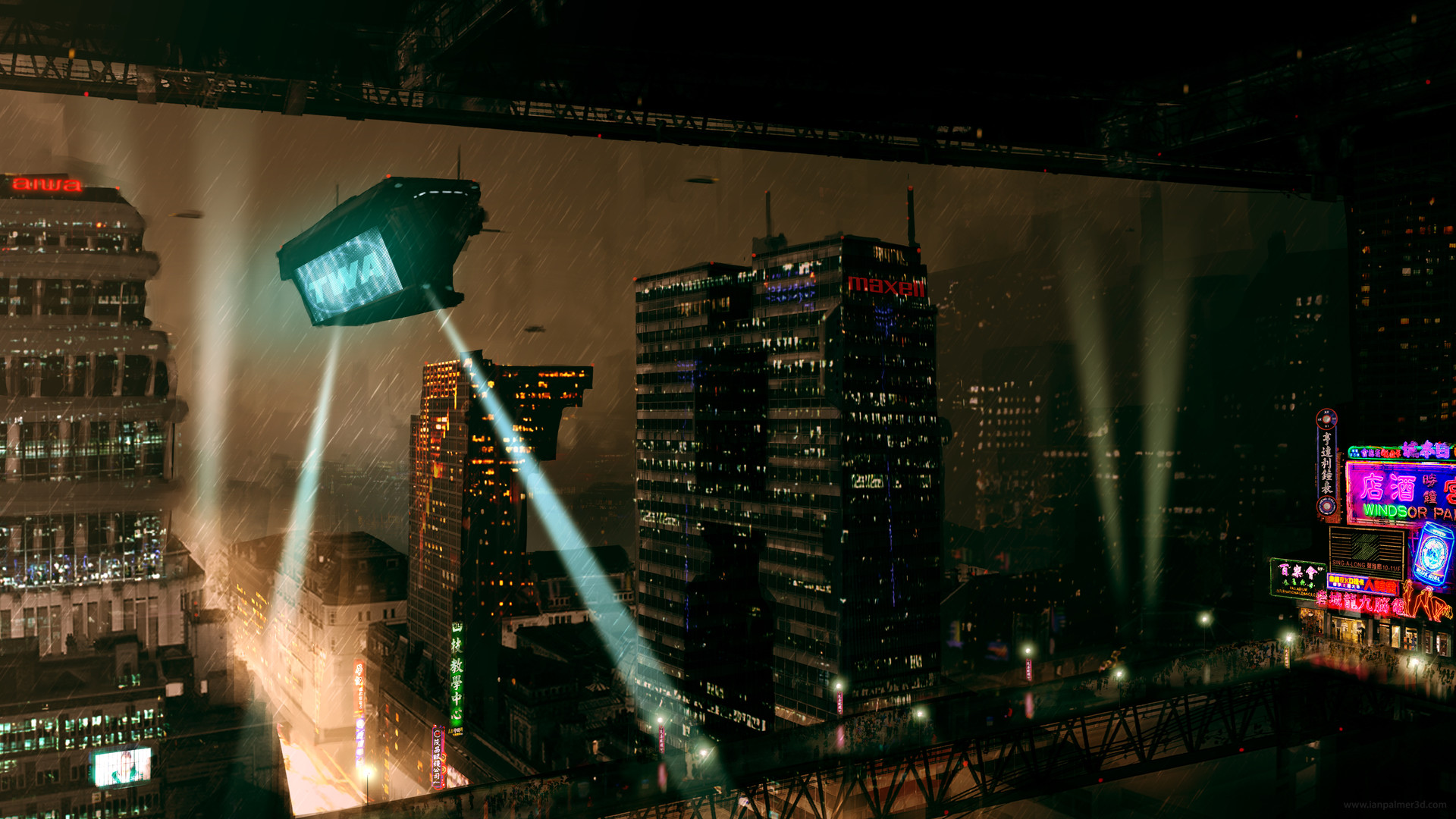 ArtStation - Los Angeles Nights - 2035