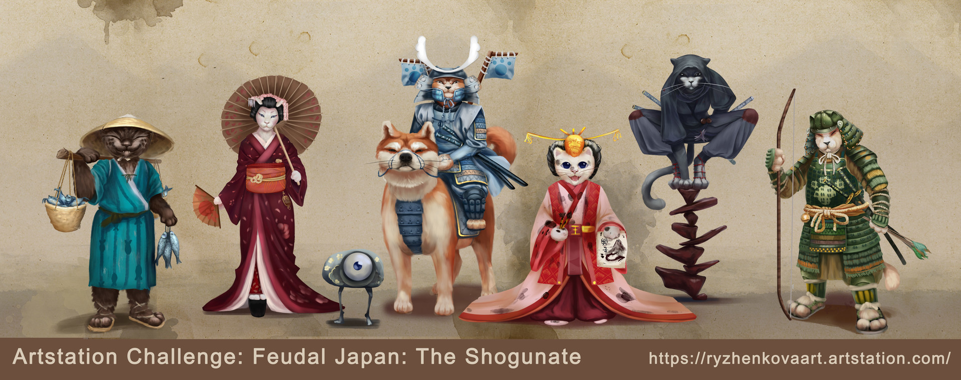 ArtStation - ArtStation challenge Feudal Japan: The Shogunate