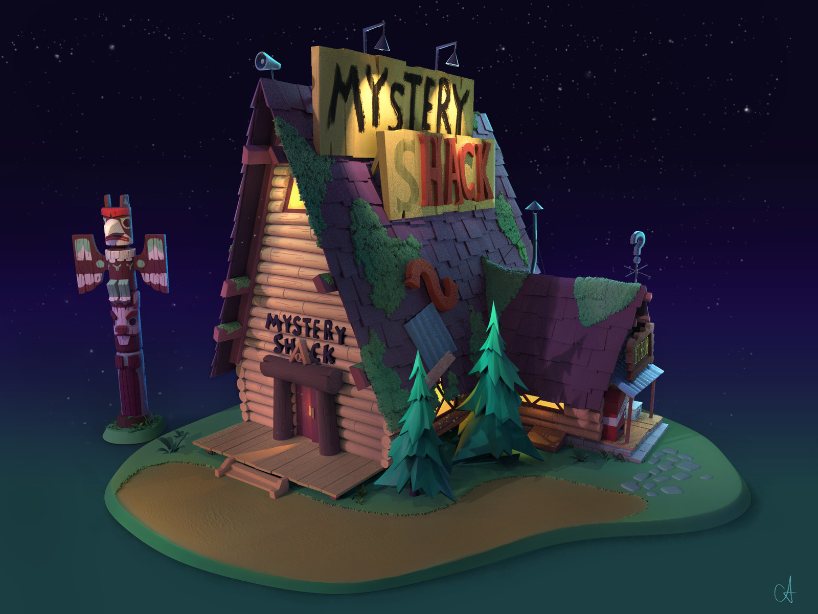 Anja Lindner - 3D Mystery Shack