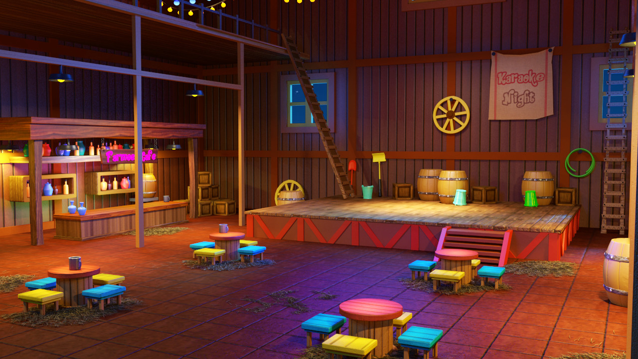 ArtStation - Barn Interior | Barn Interior Ideas Design | Maya Work