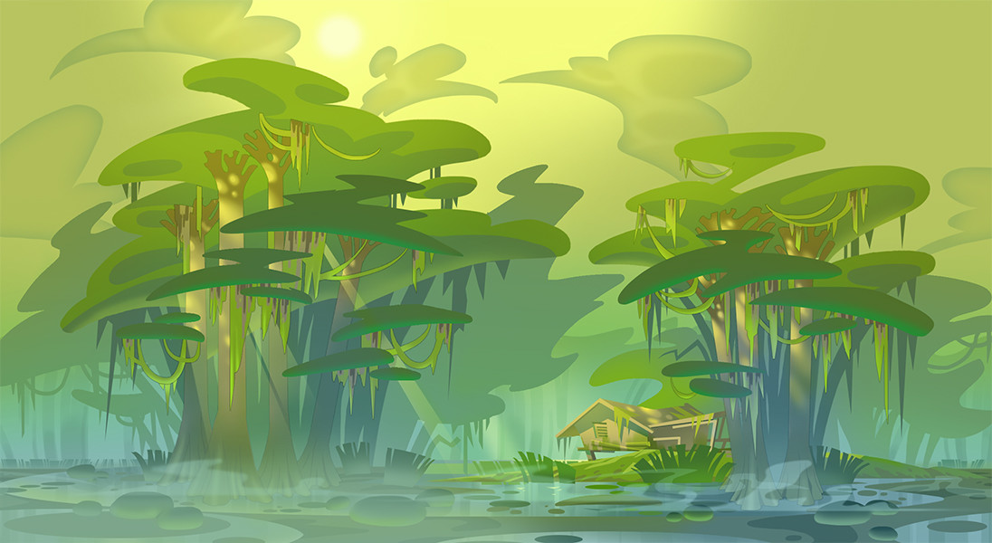ArtStation - swamp background