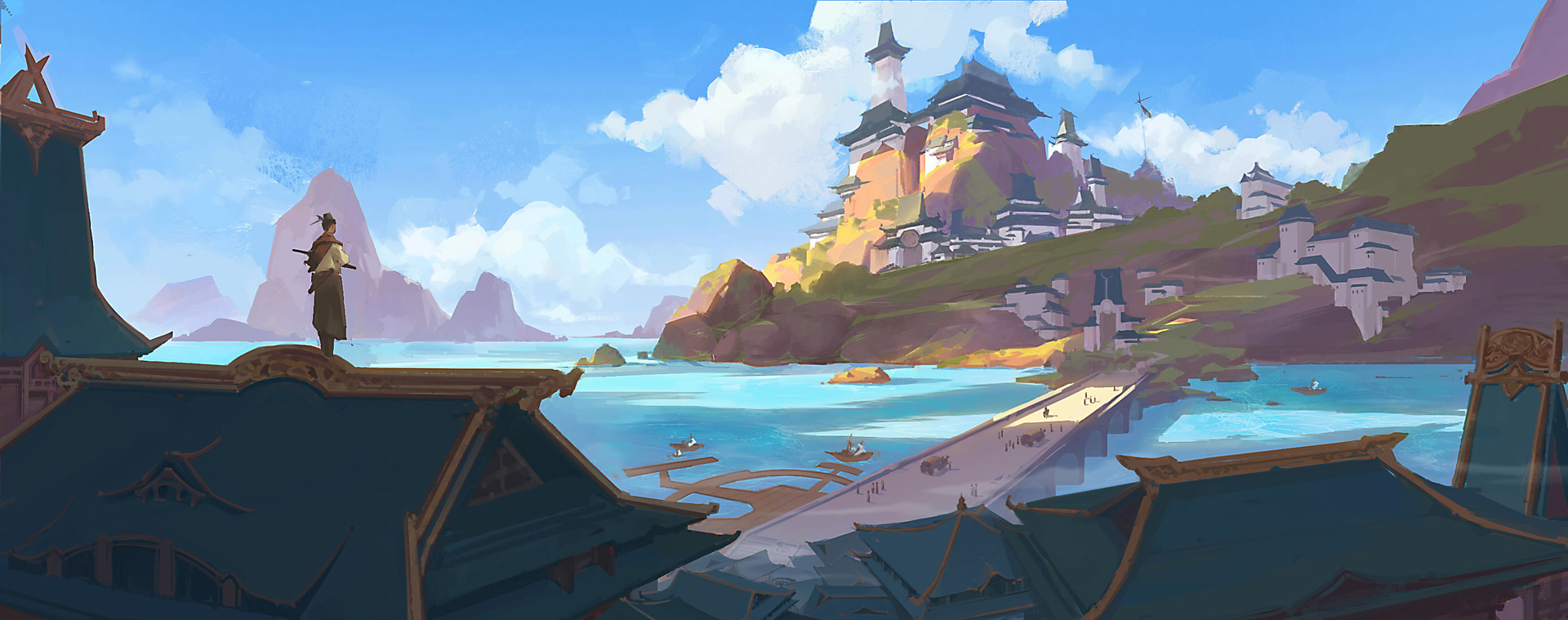 ArtStation - Harbour town
