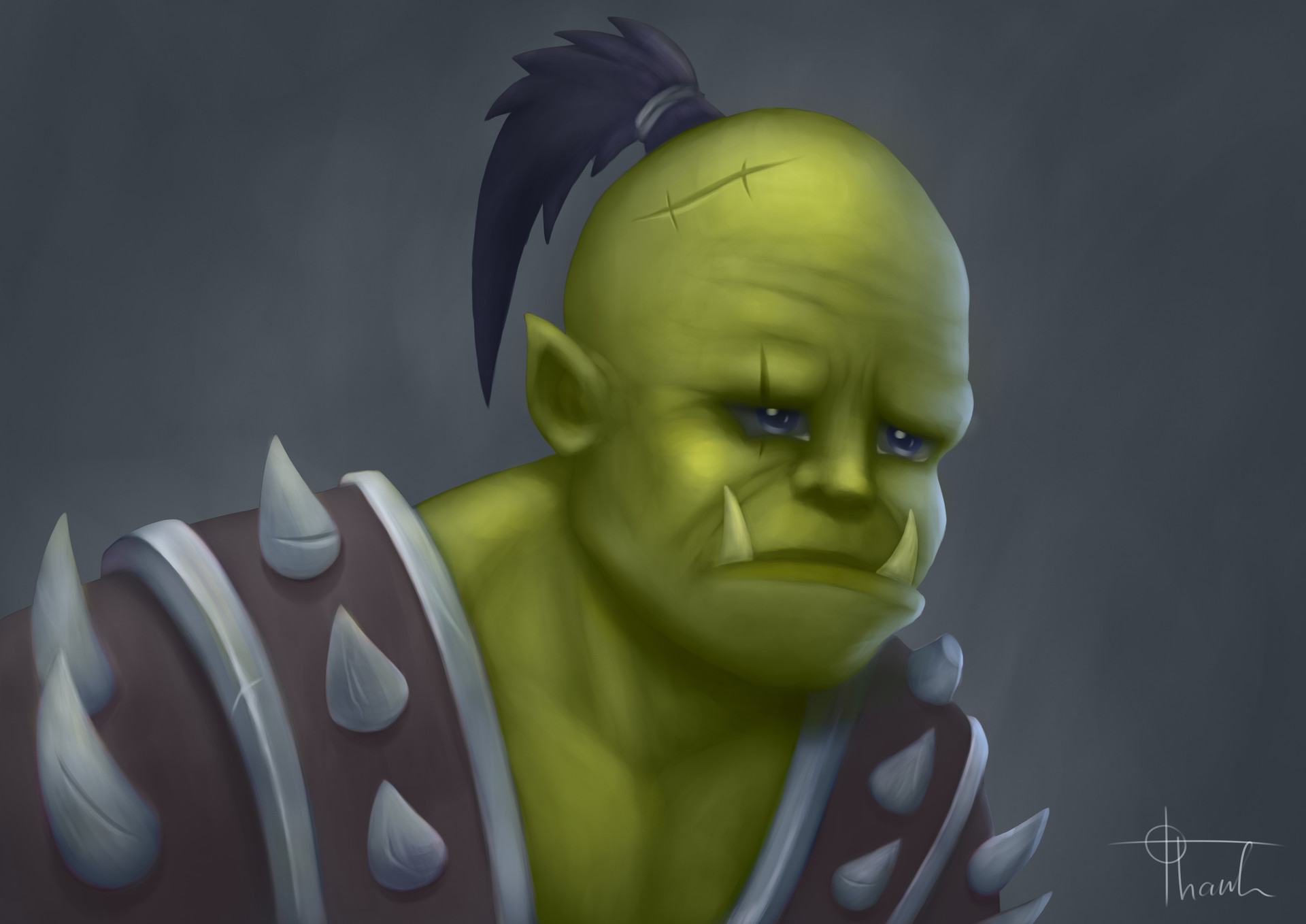 ArtStation - Sadness of a warrior