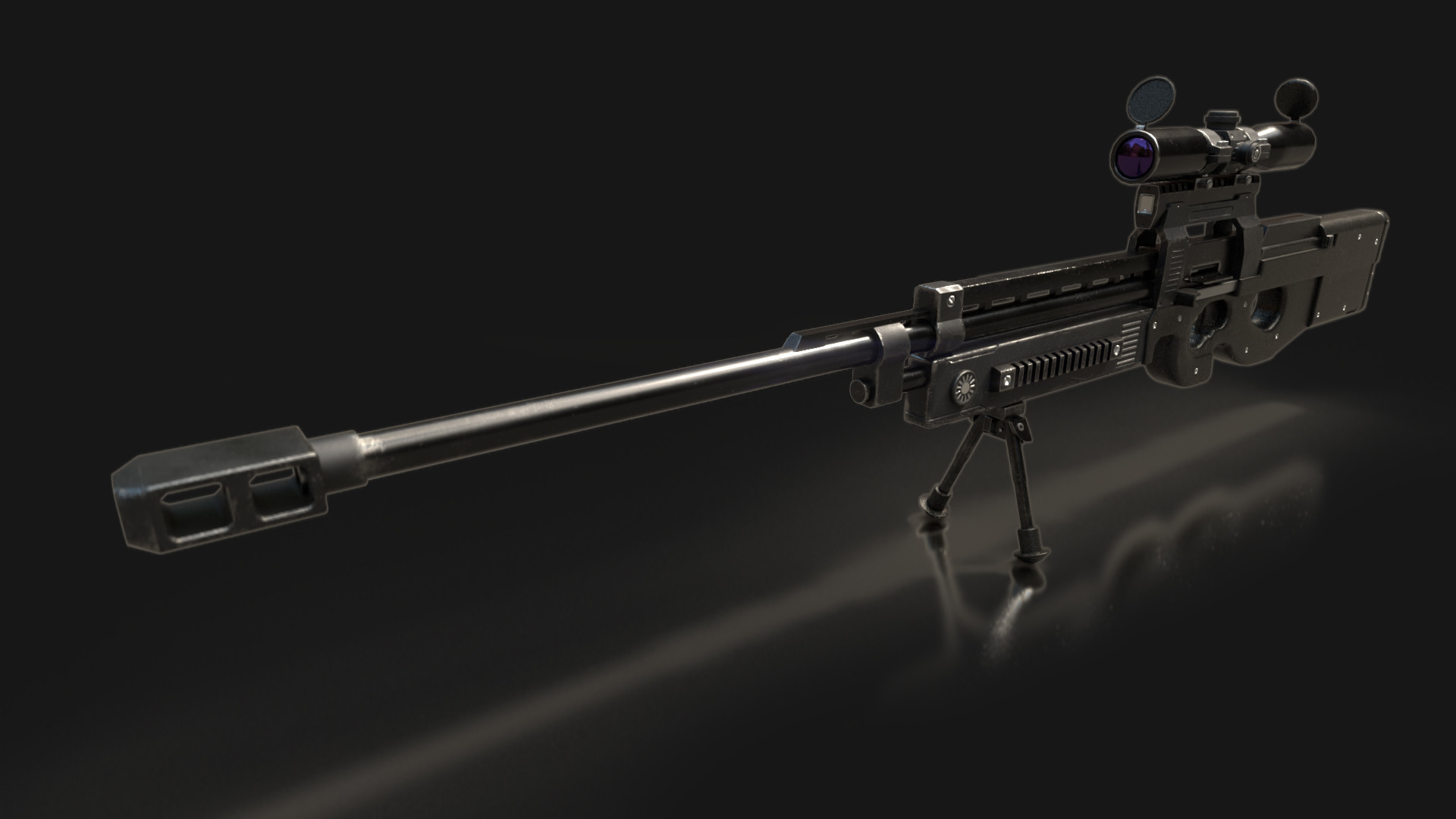 SaRuZaKu aka Kendrick - P90 custom rifle mod