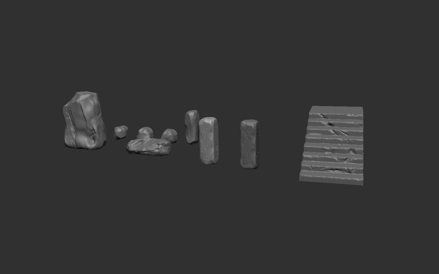 ArtStation - Stone objects