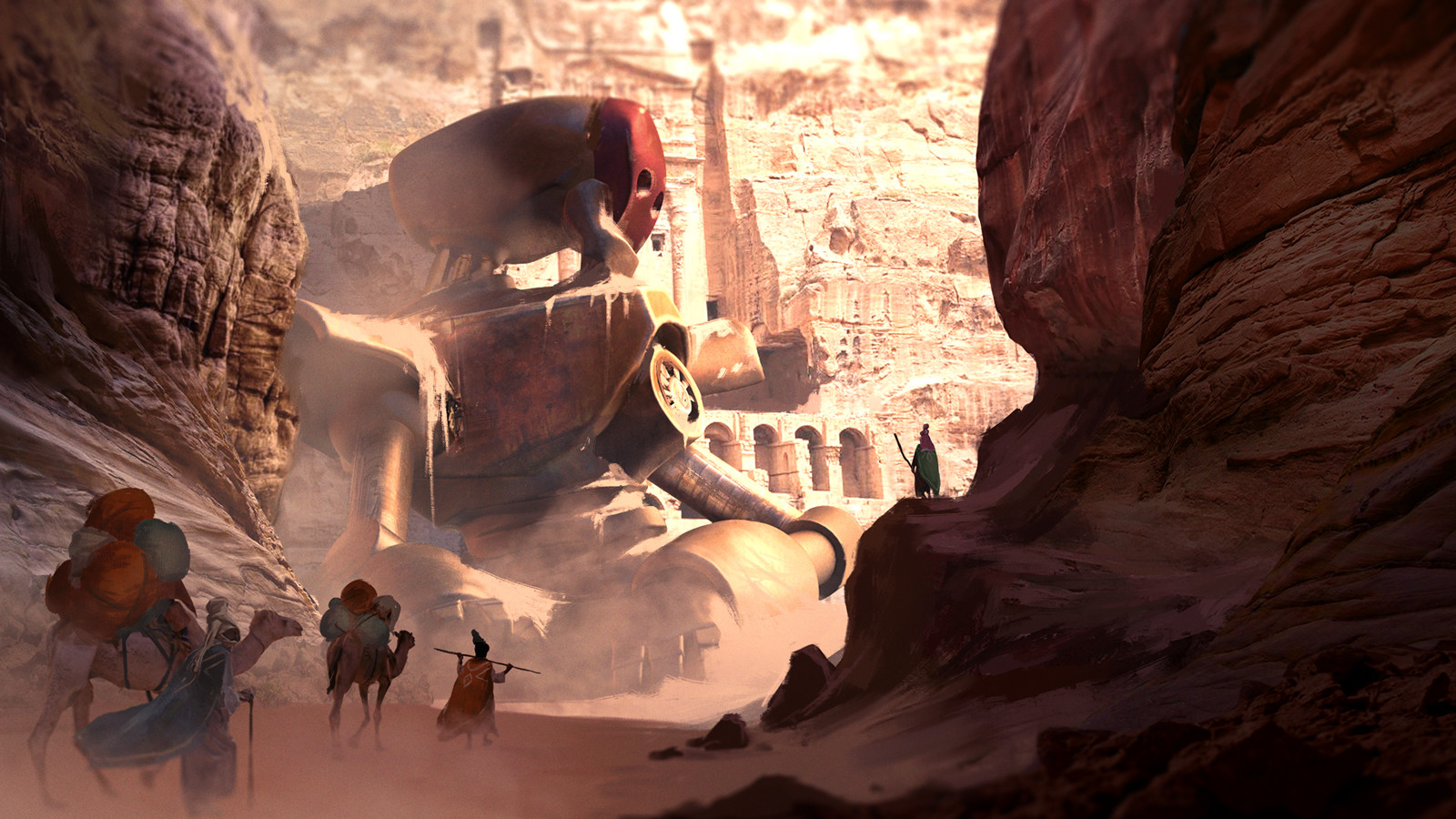 Ancient Robot by Marcel Wissel : r/ImaginaryRobotics