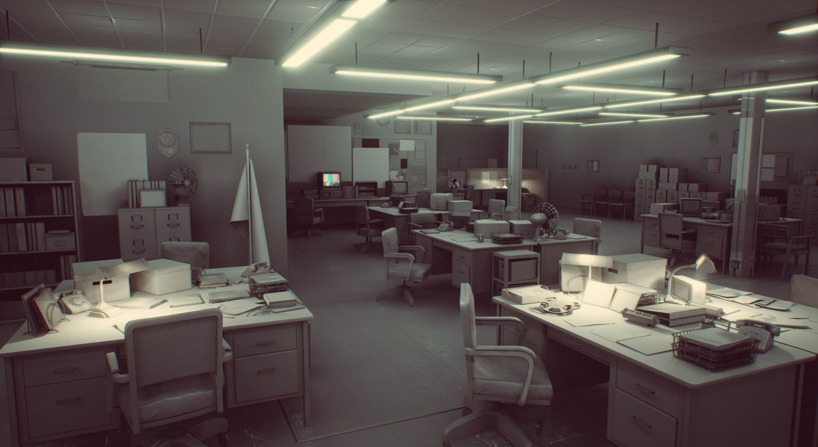 Martin Molnar - Retro Police Station - Office