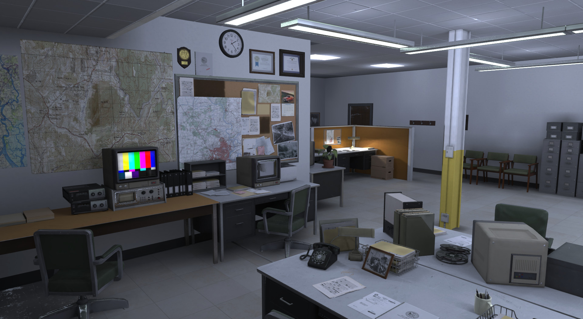 Martin Molnar - Retro Police Station - Office