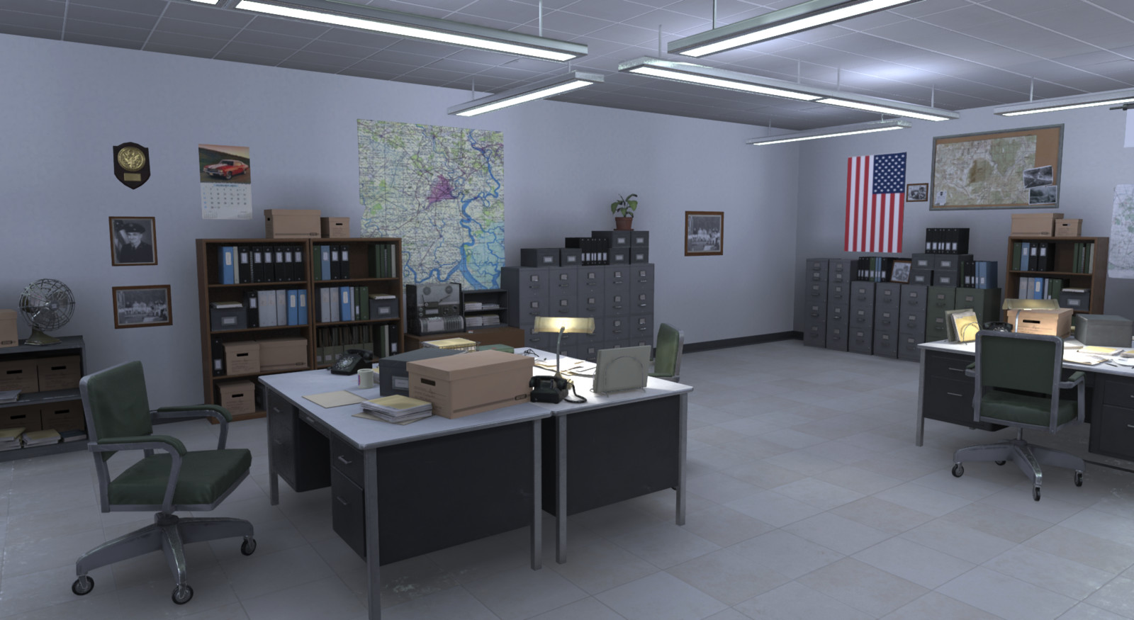 Martin Molnar - Retro Police Station - Office