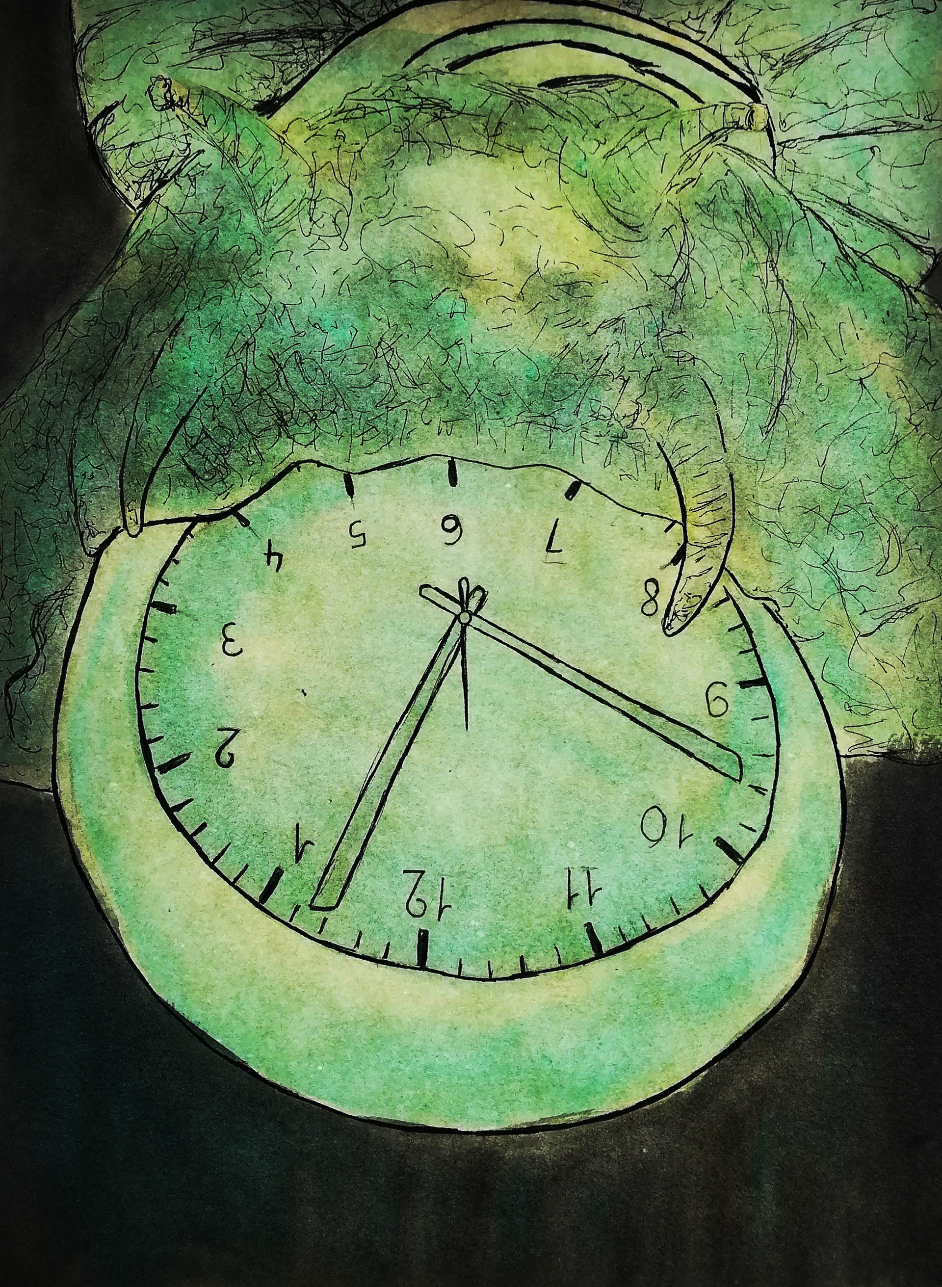 ArtStation - Inktober N°14 Clock