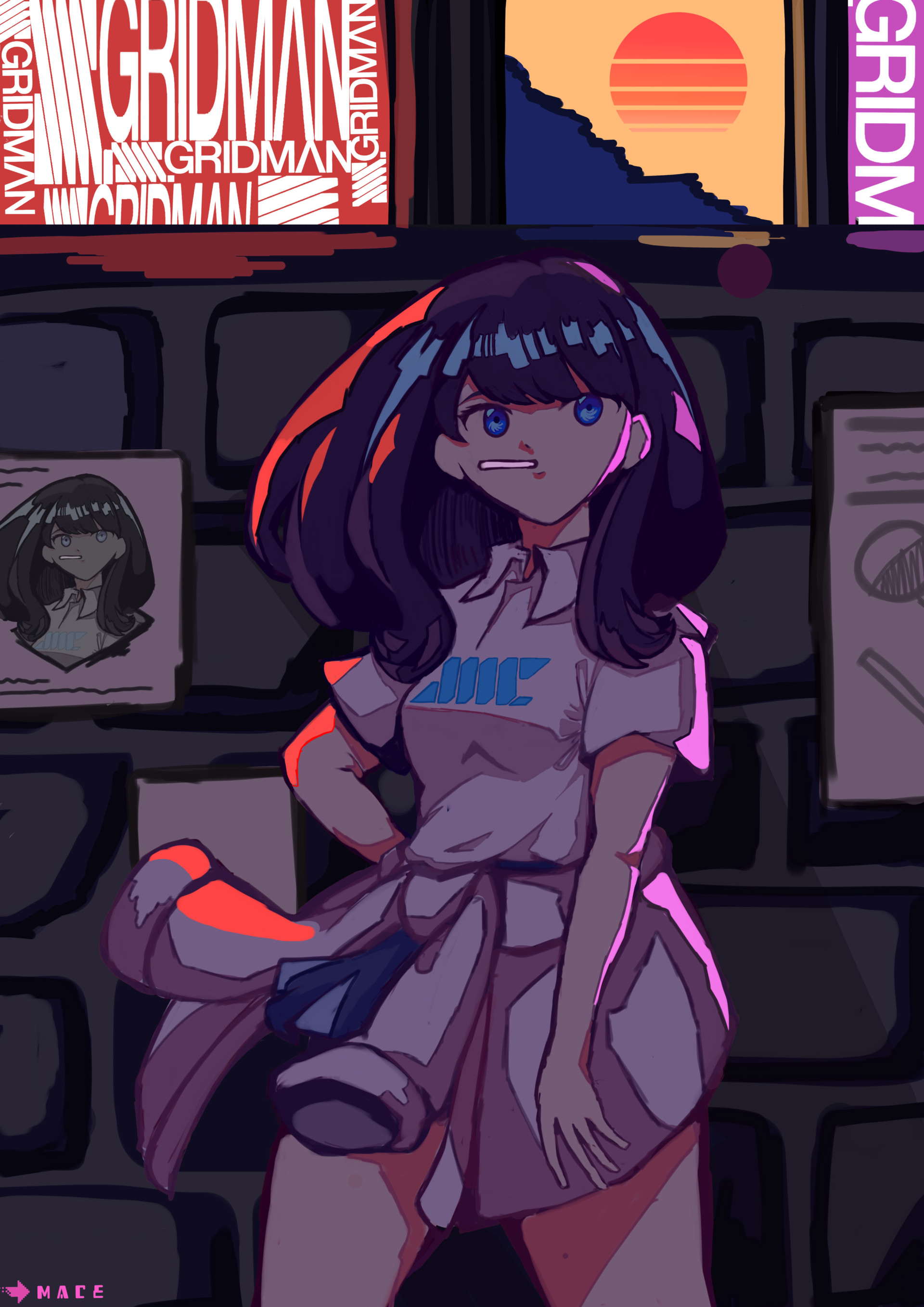 ArtStation - SSSS. GRIDMAN: Rikka Takarada