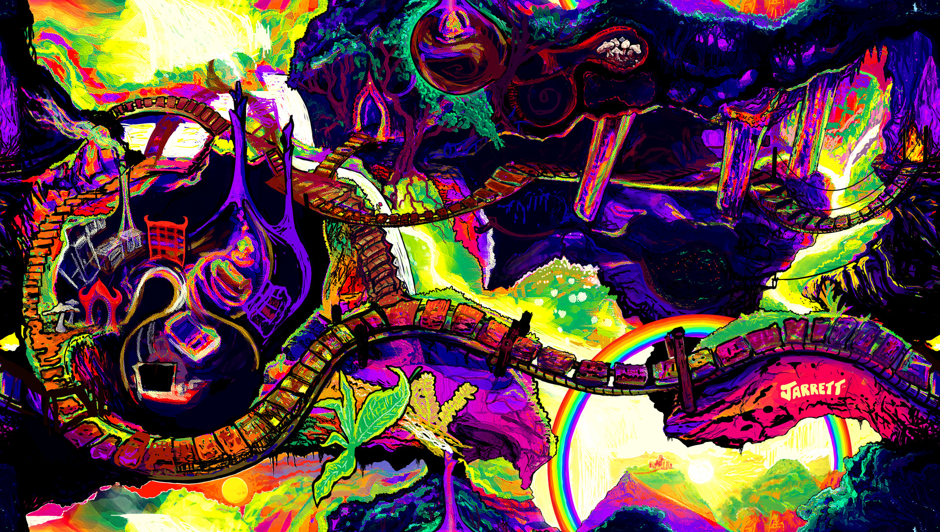 ArtStation - Rainbow Jungle