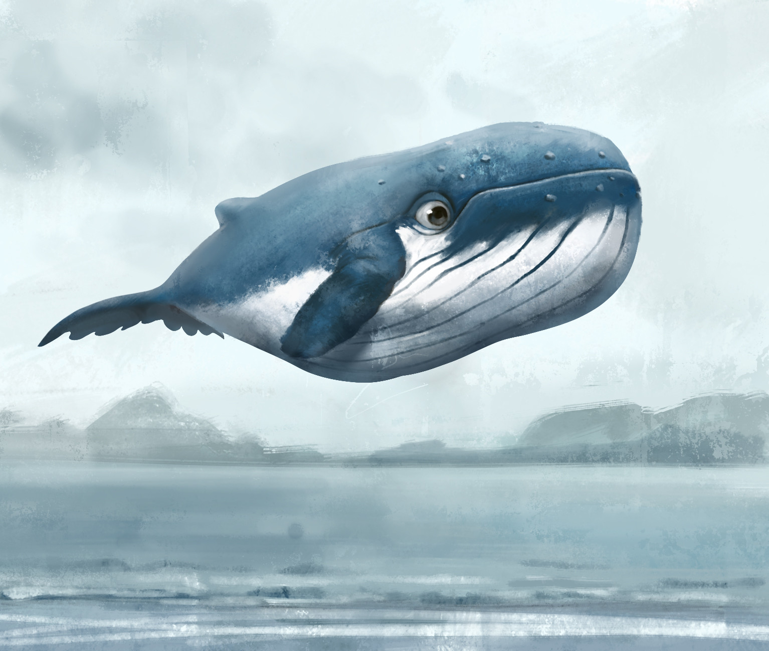 ArtStation - Flying whale