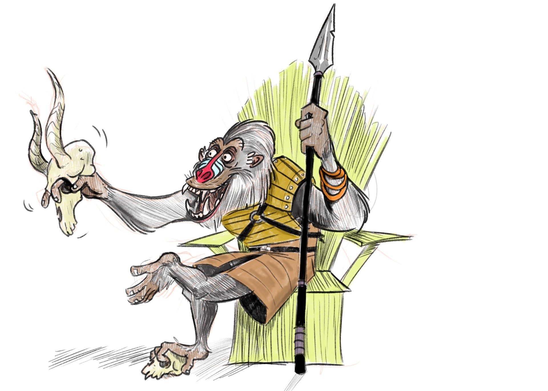 ArtStation - Mandrill Warlord