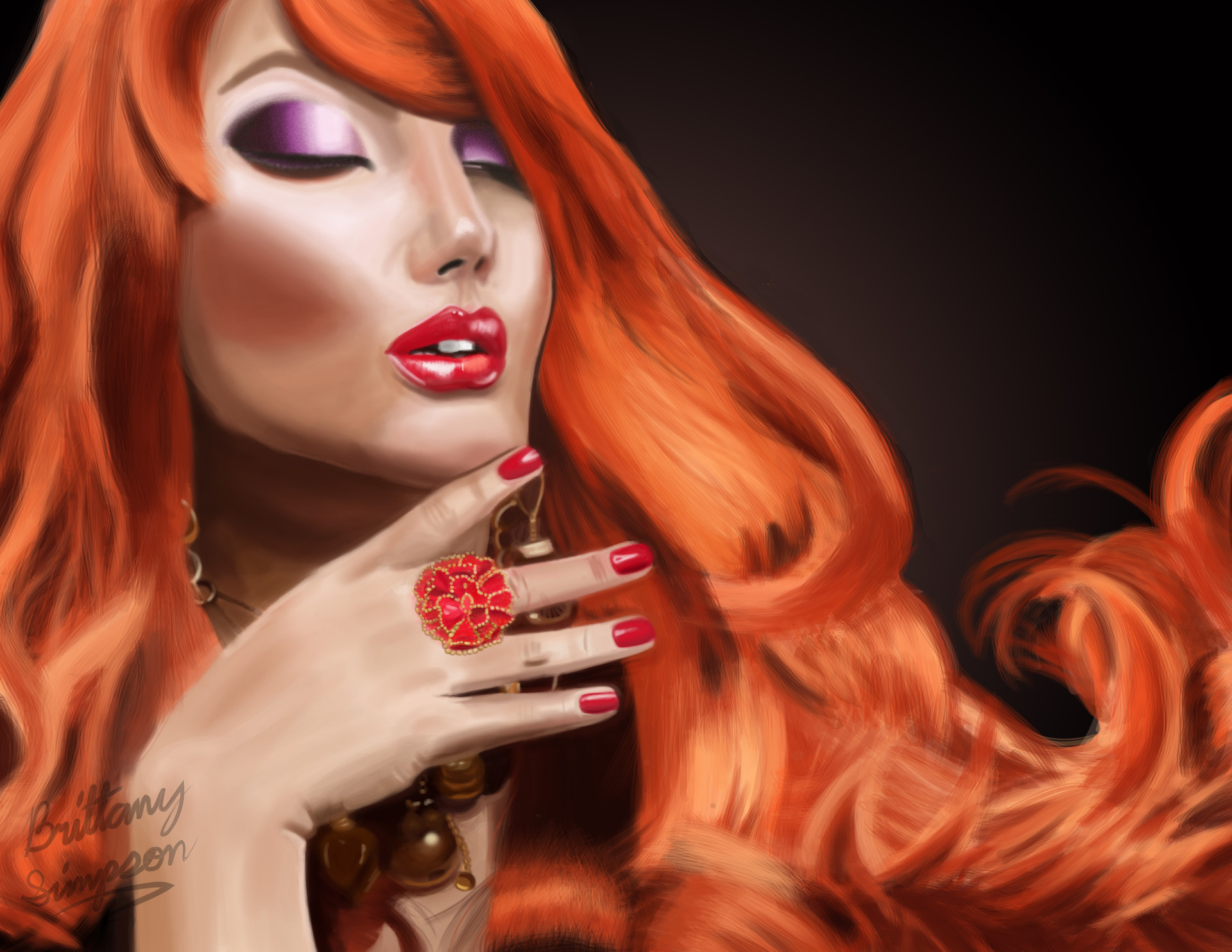 ArtStation - Jessica Rabbit Portrait
