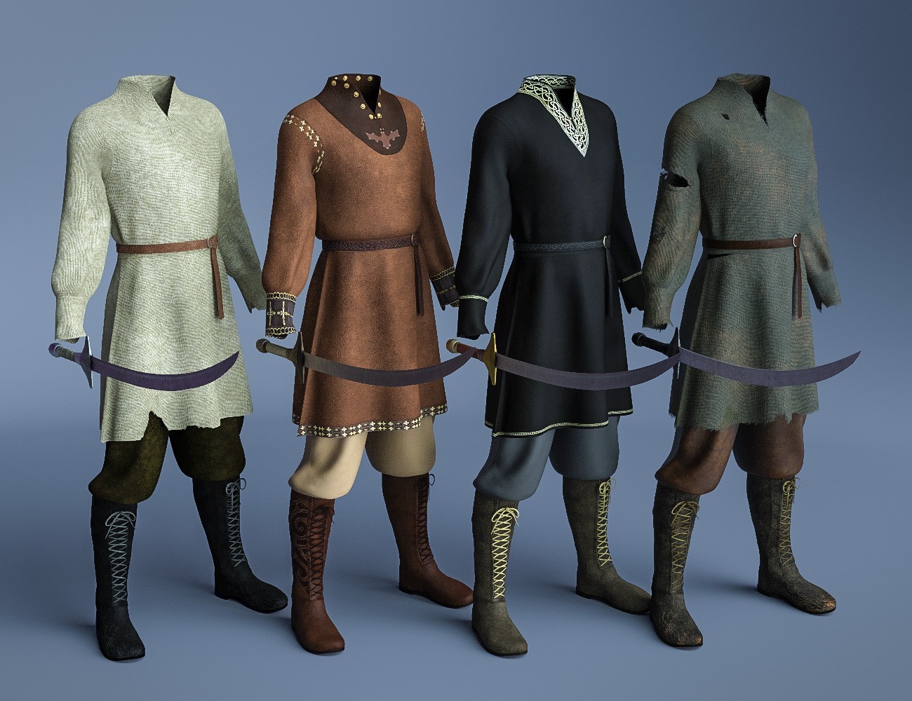 Lisa Nikisatez - dForce Medieval Villager Outfit for Genesis 8 Males