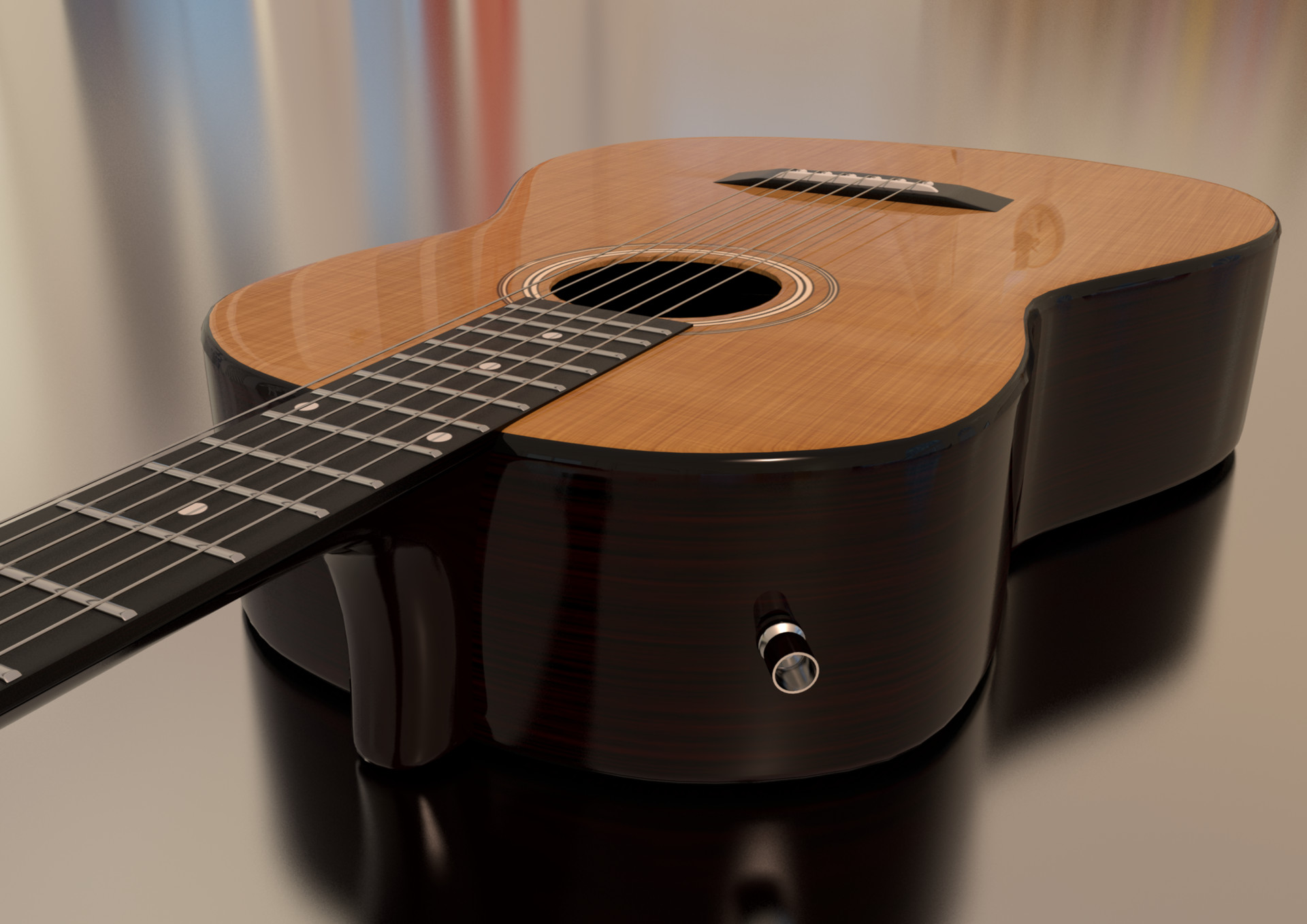 ArtStation - Guiter 3D Model