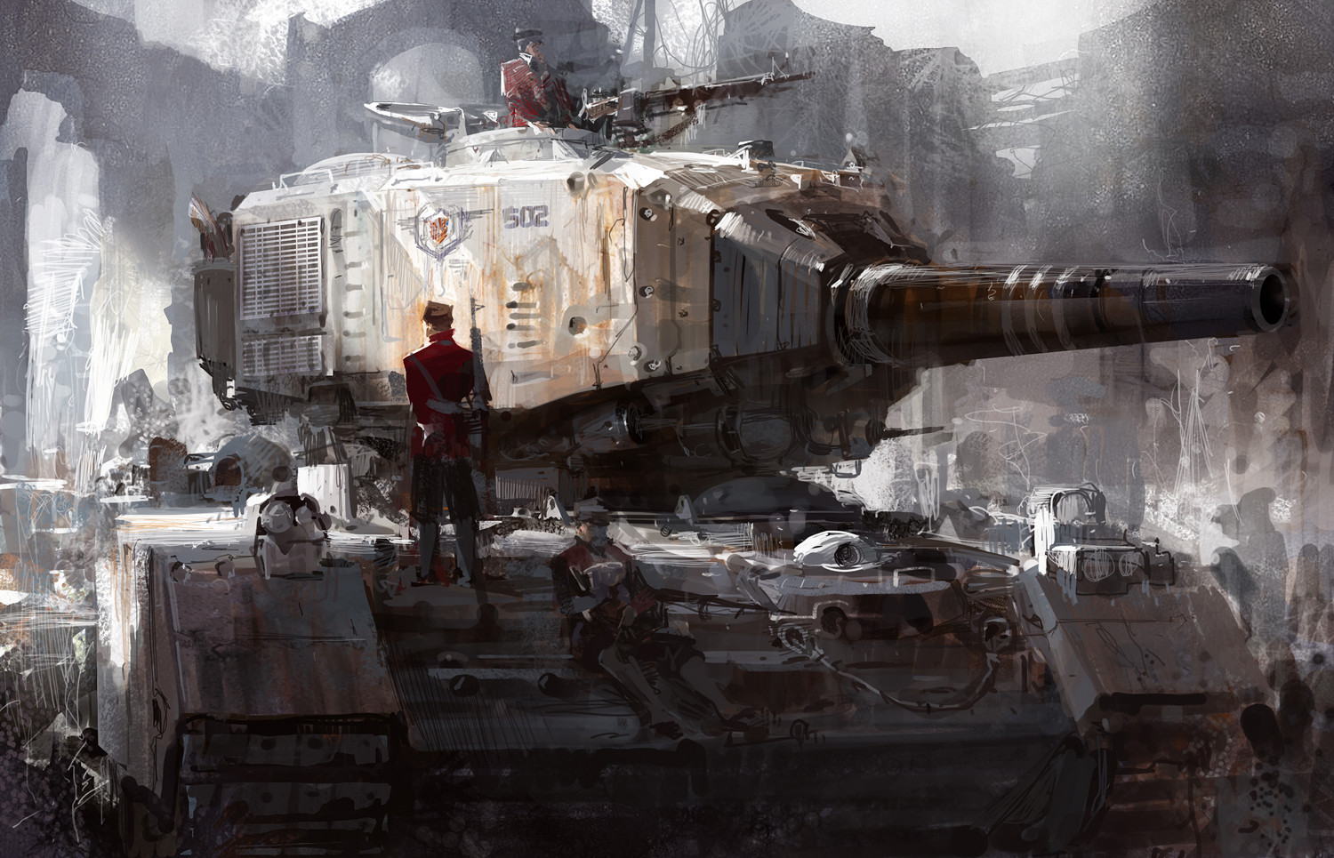 ArtStation - tank_rest_ruin