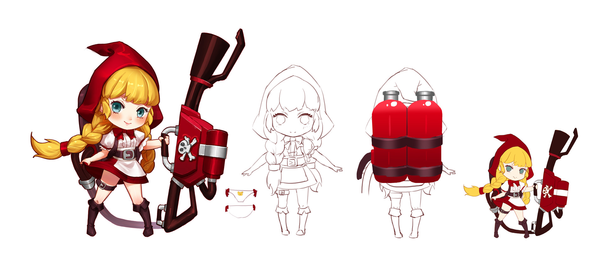 ArtStation - Little red riding hood