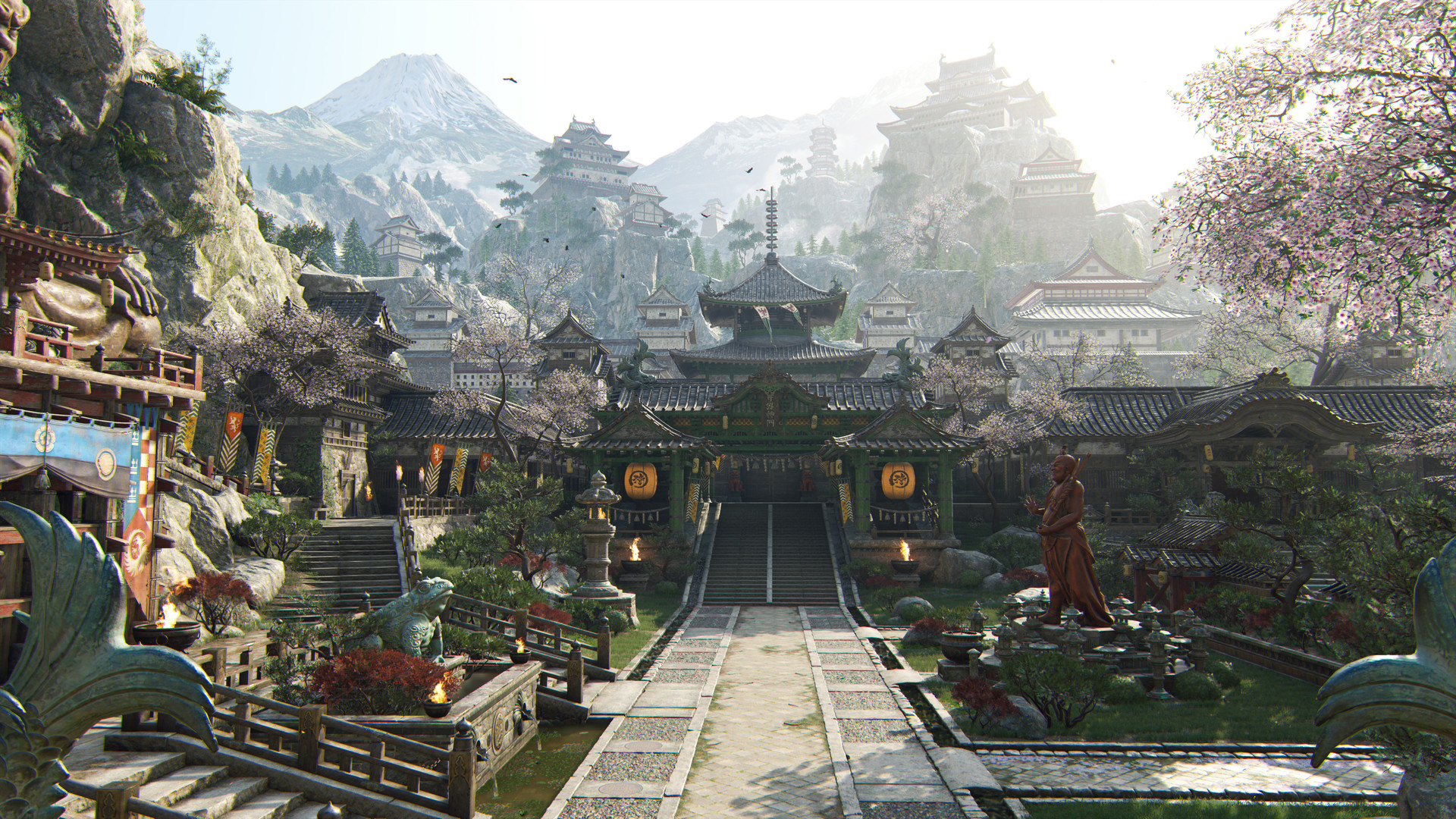 ArtStation - For Honor - Temple Garden