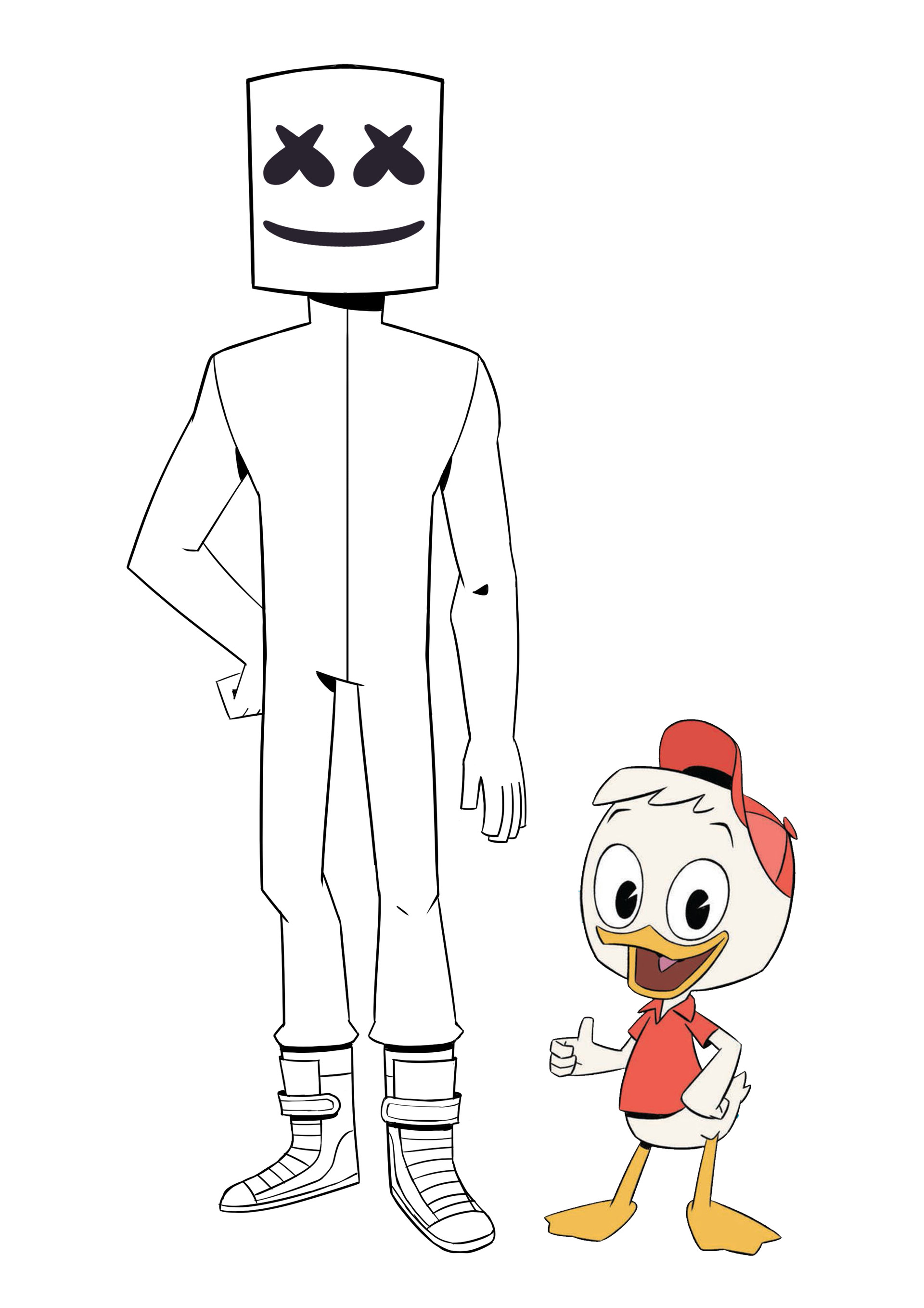 how to draw marshmello video