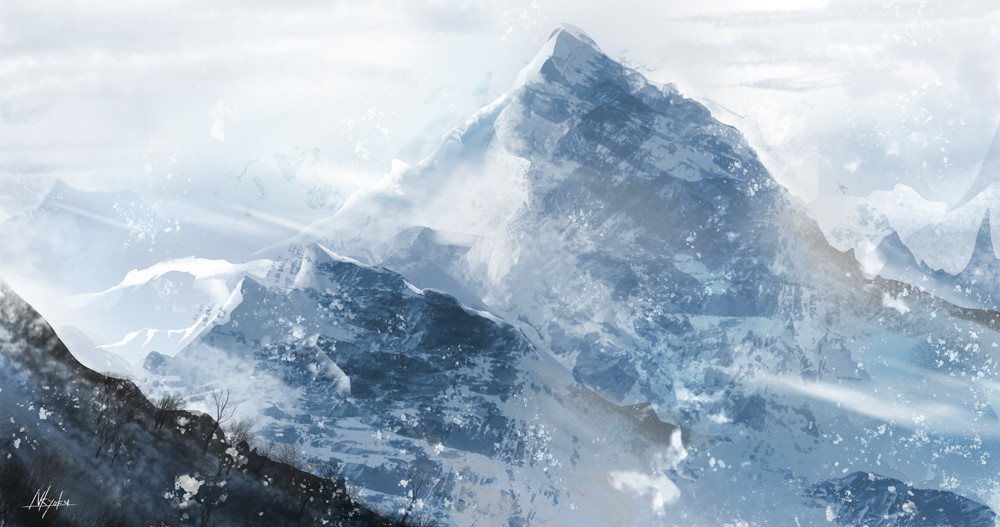 ArtStation - Snow mountain