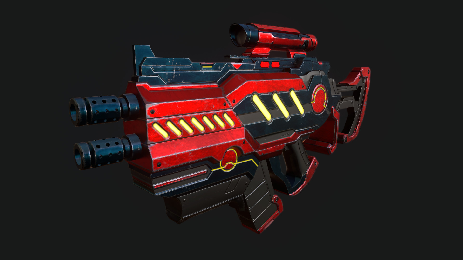 ArtStation - Sci Fi Assault Rifle