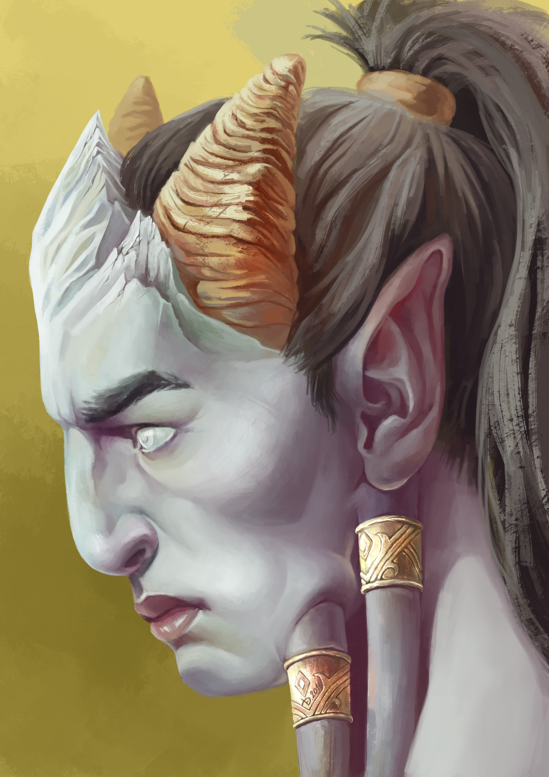 ArtStation - portrait of draenei