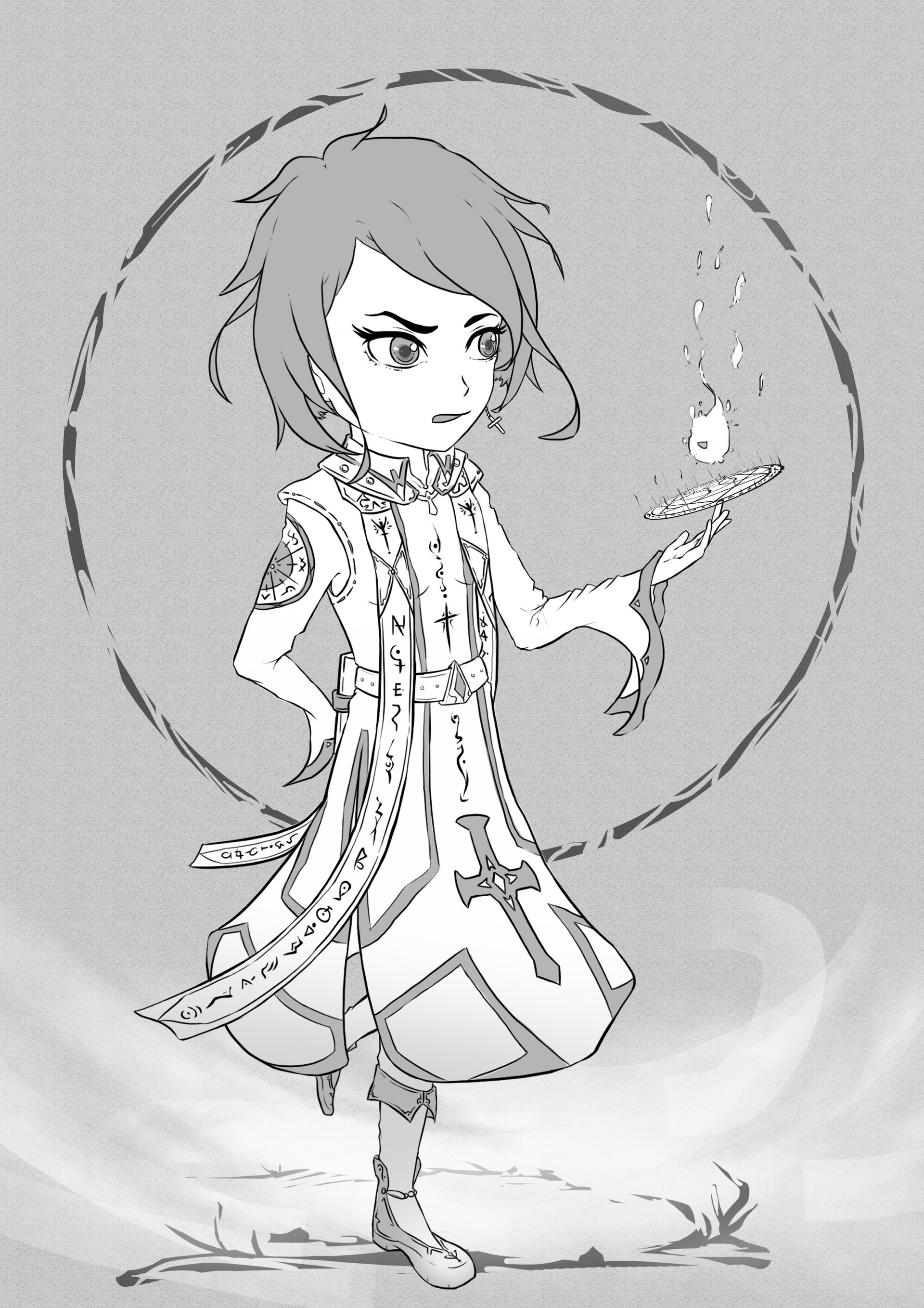ArtStation - Character Design Priestess
