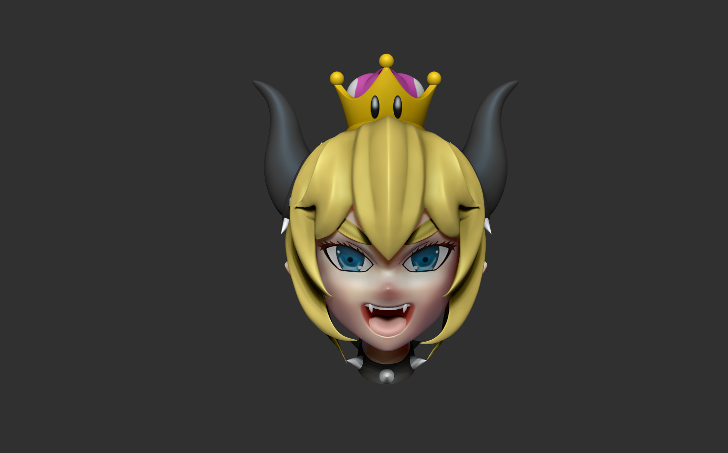 ArtStation - Bowsette Zbrush Sketch