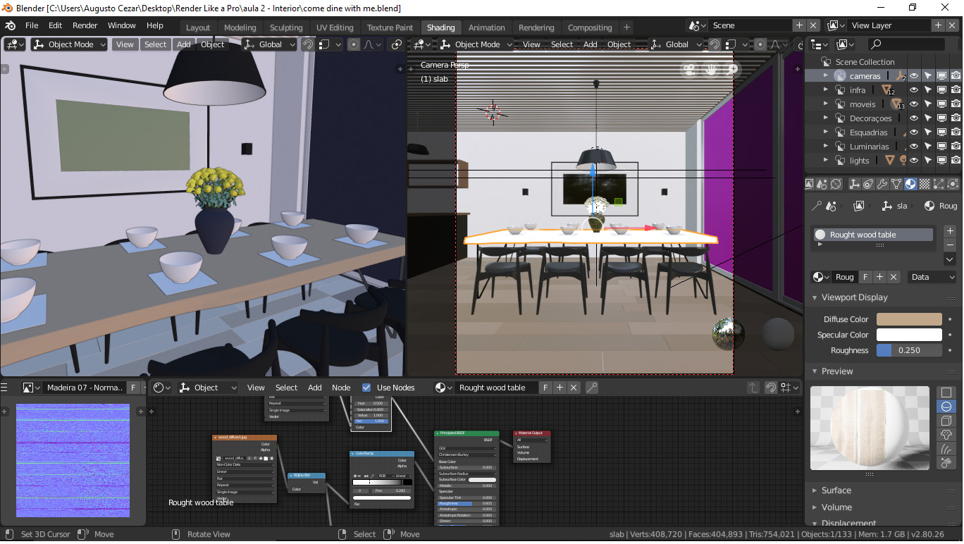 Augusto Cezar - Dining Room in Blender 2.80