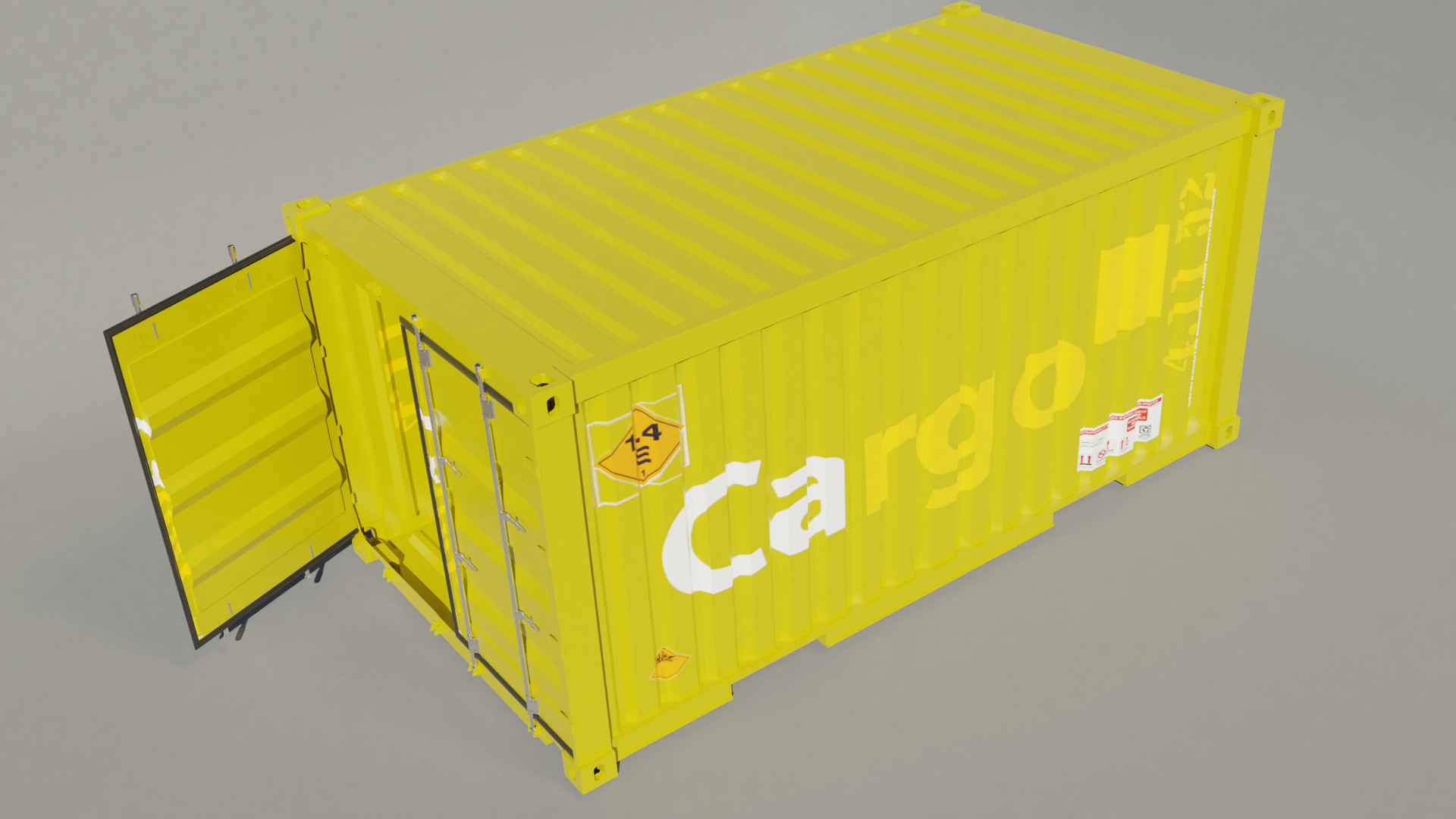 Esmilesvfx Businge Ismail - shipping container made in blender