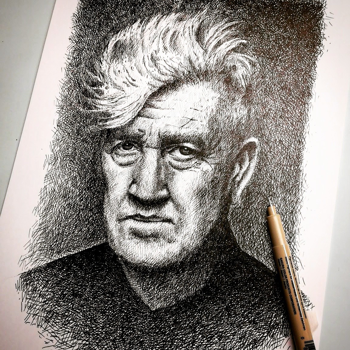 ArtStation - David Lynch Portrait