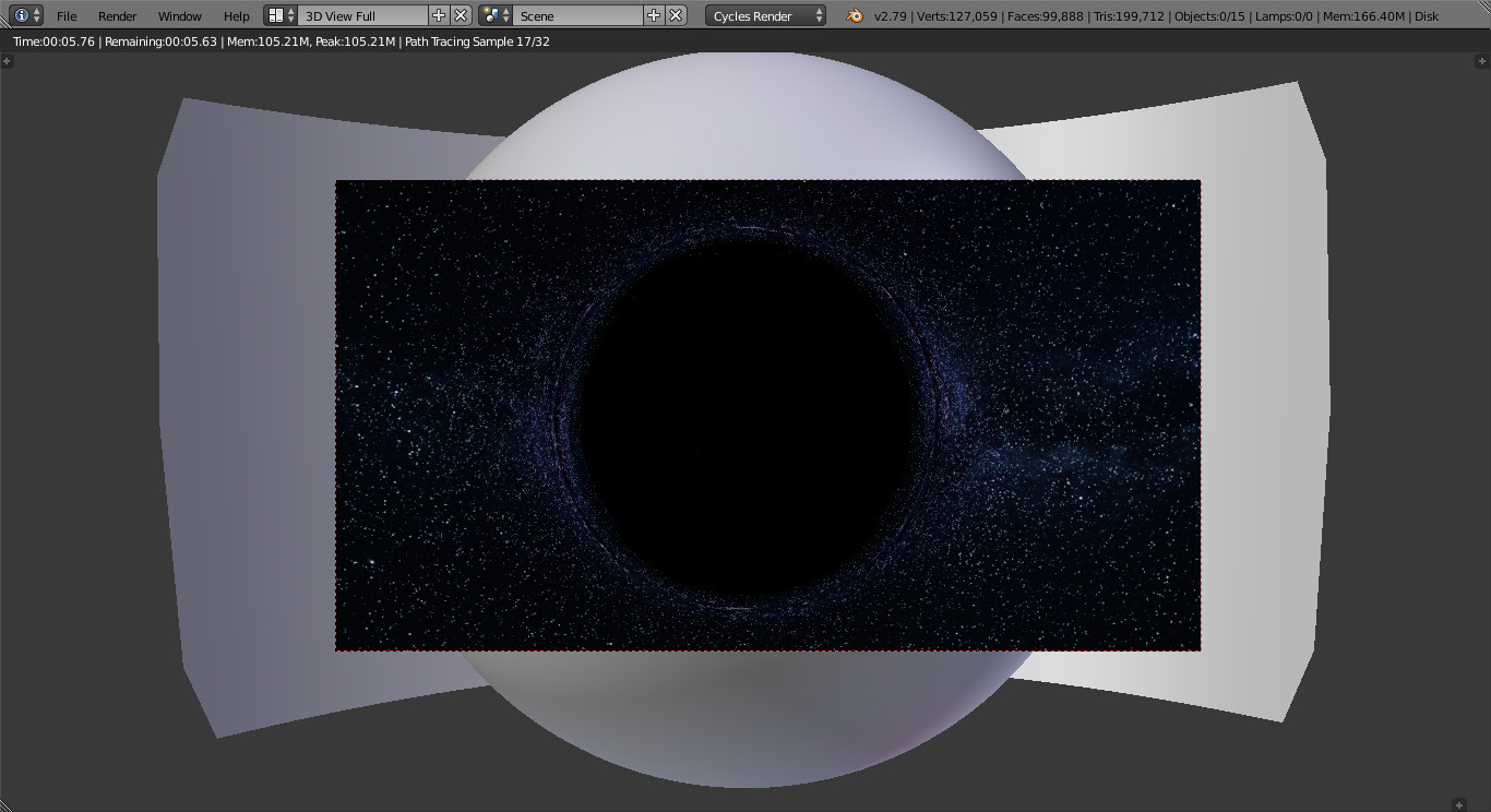 3D Singh VFX - Black Hole with accretion disk in blender cycles (2.79) and blender eevee (2.8)
