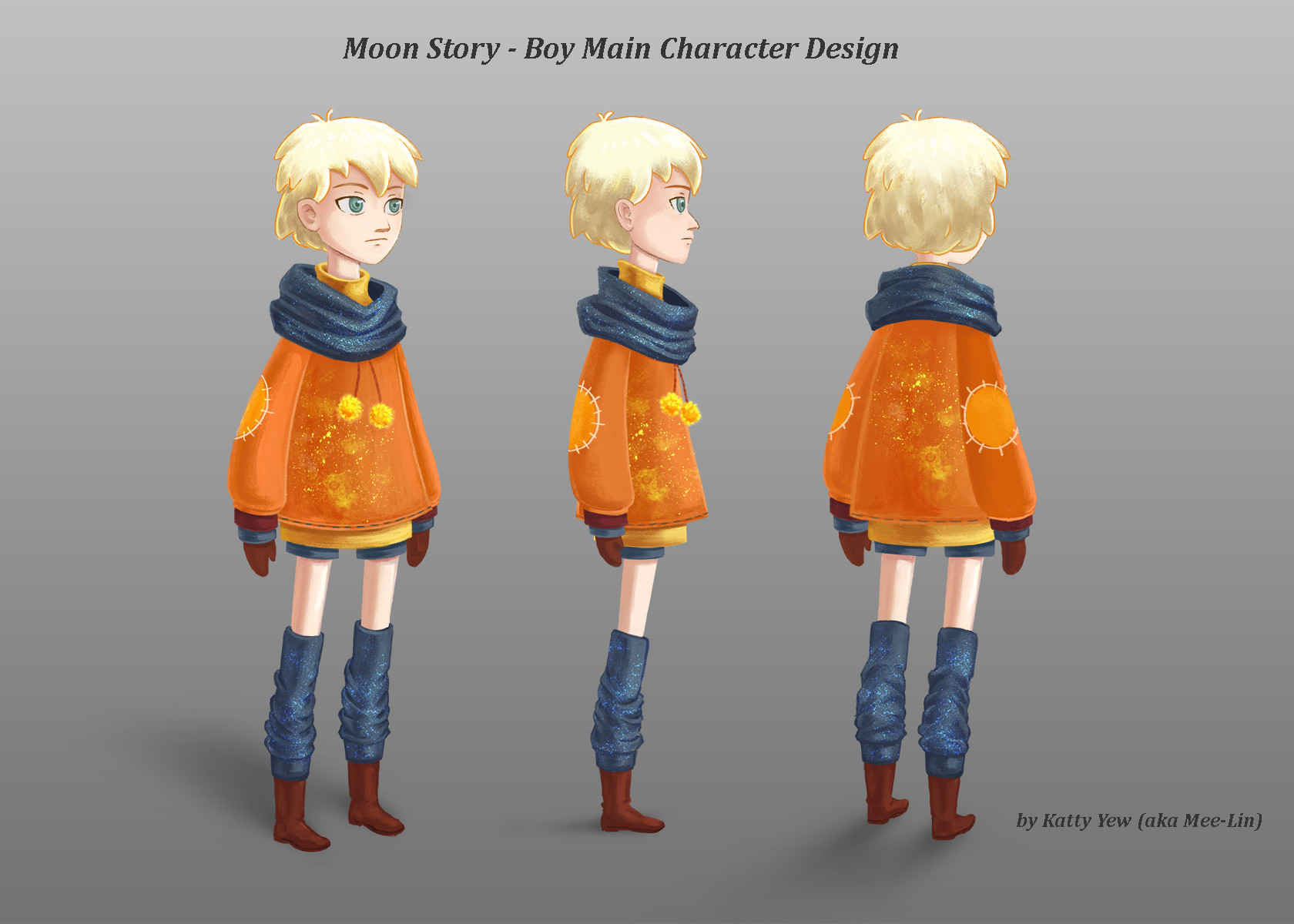 ArtStation - Moon Story Project- Main Character