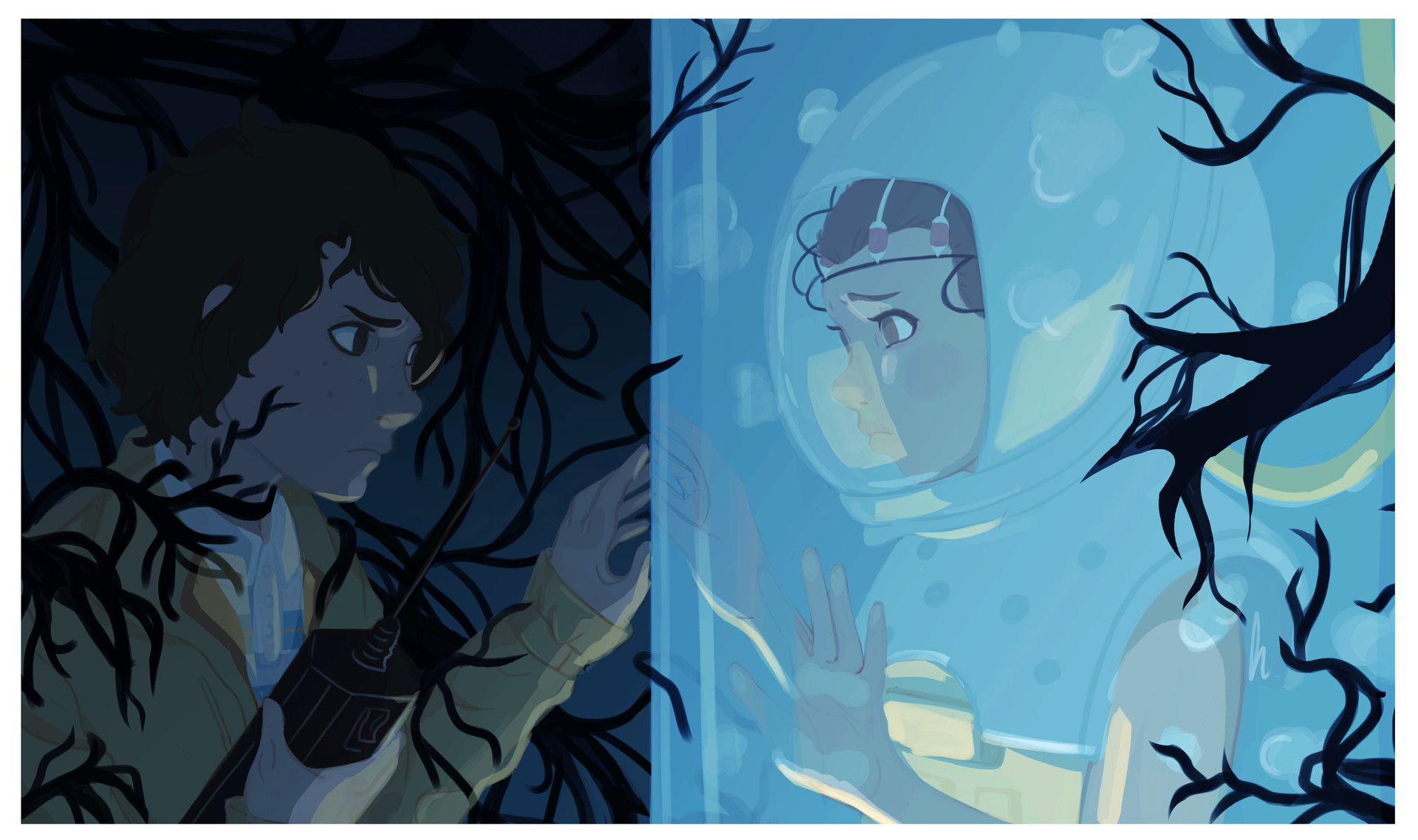 ArtStation - Stranger Things X The Shape of Water