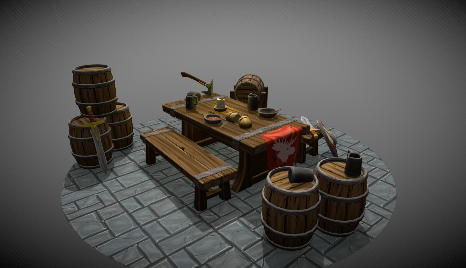 Calvin Chandler - Stylized Tavern Interior
