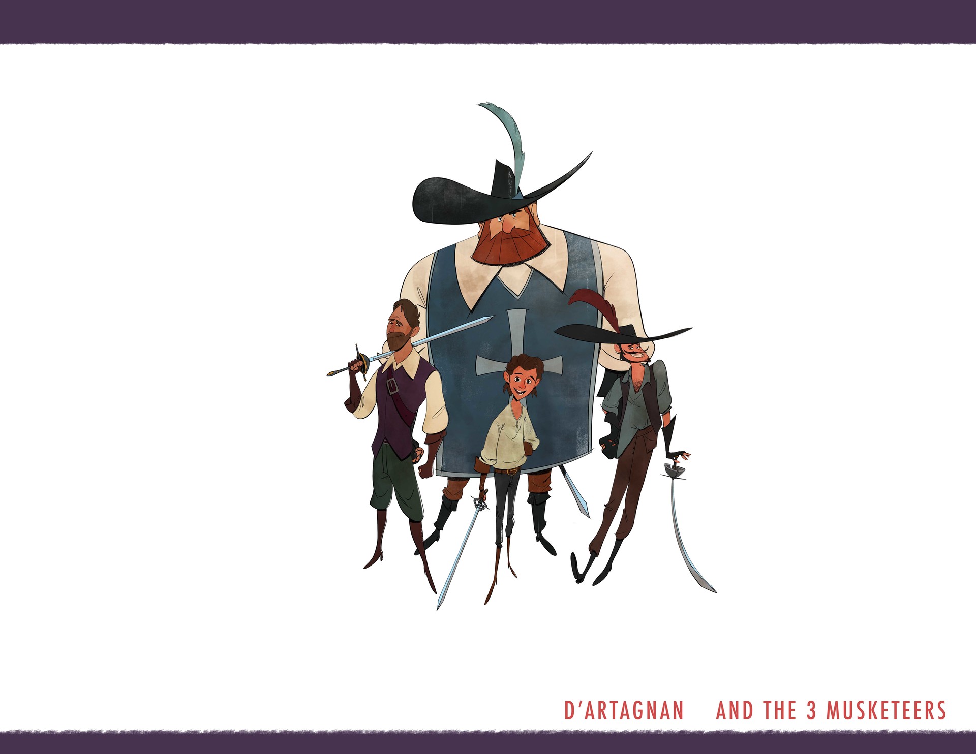 ArtStation - D'artagnan and the 3 musketeers