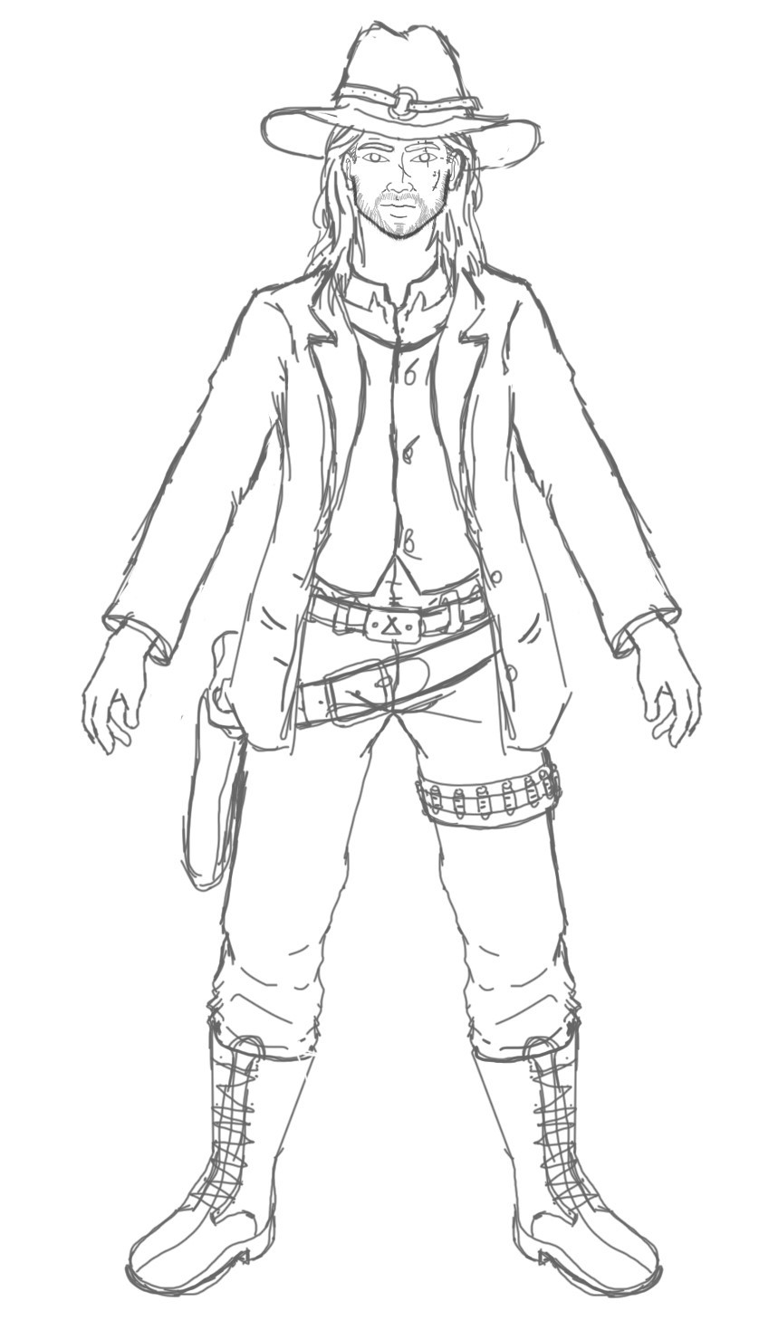 red dead redemption coloring sheet