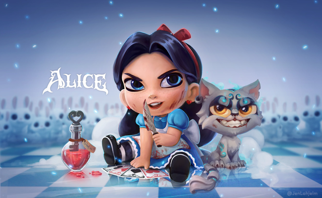 ArtStation - Chibi Alice and Xayah